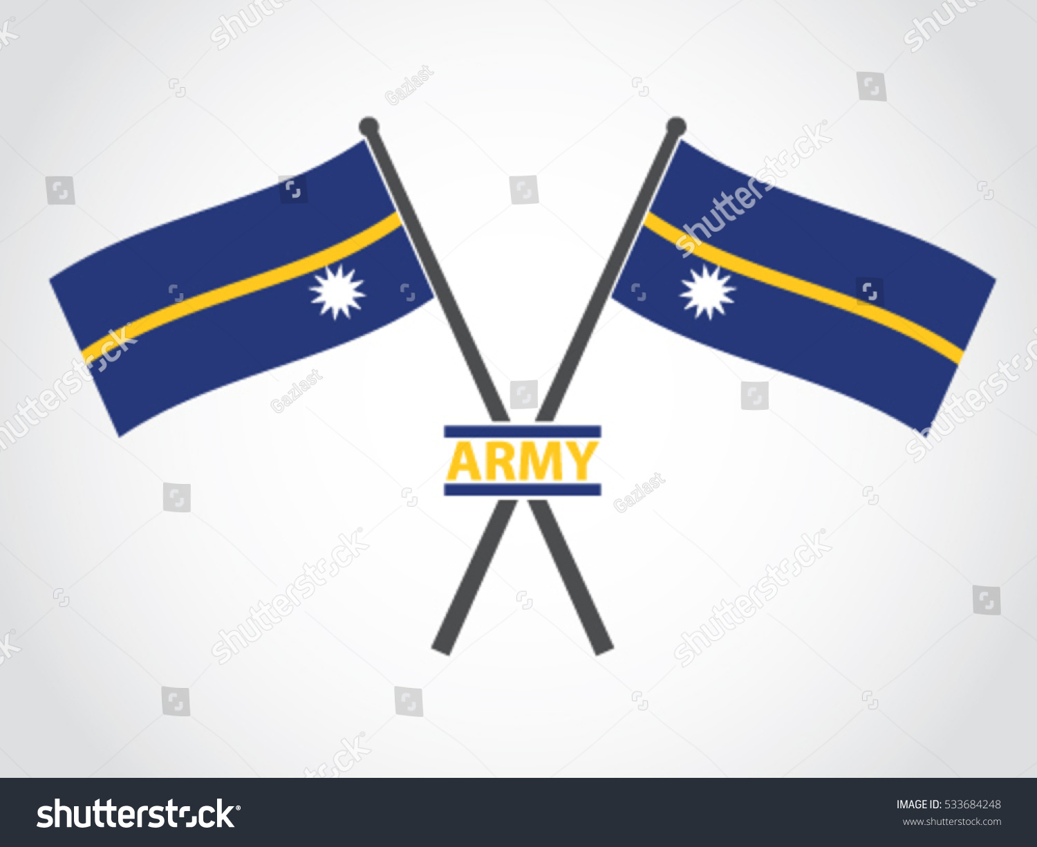 Nauru Emblem Army Stock Vector (Royalty Free) 533684248