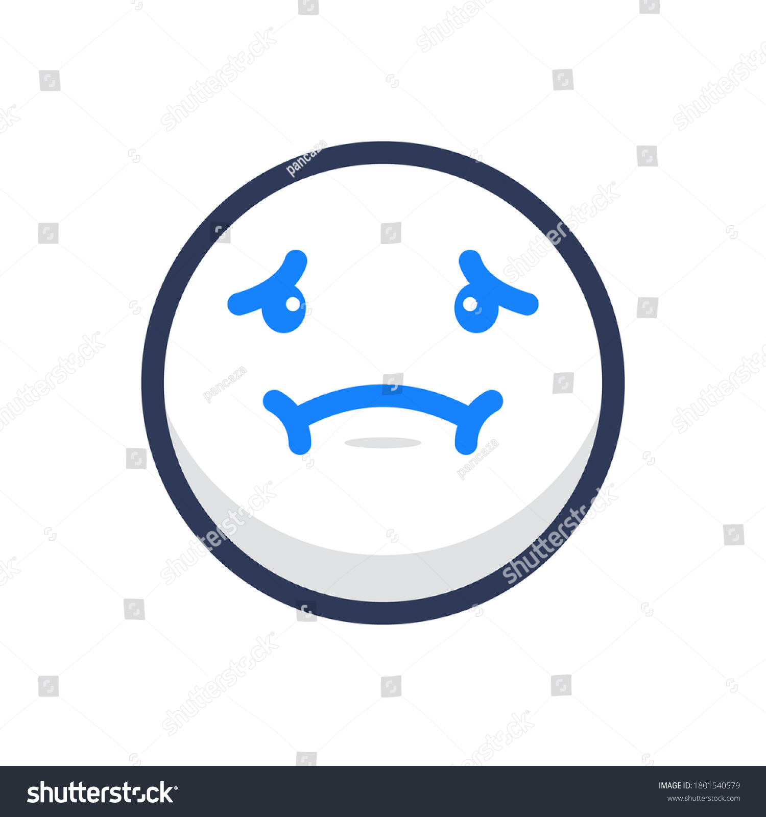 Nausea Face Emoji Flat Icon Stock Vector (Royalty Free) 1801540579