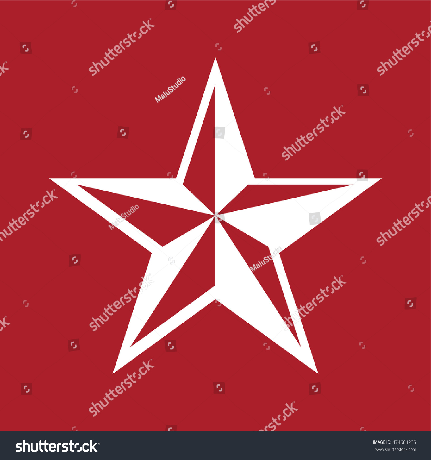 Nautical Star Vector Illustration: vector de stock (libre de regalías ...