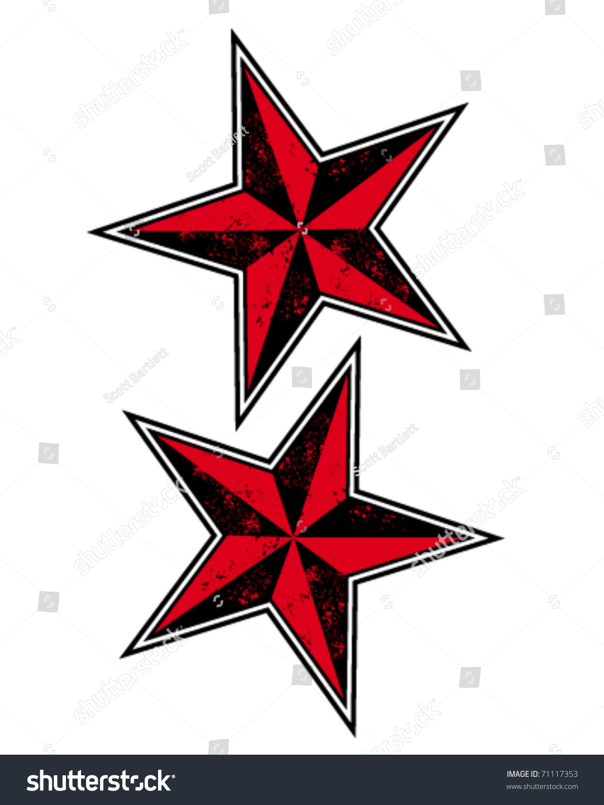 Nautical Stars Stock Vector Illustration 71117353 : Shutterstock