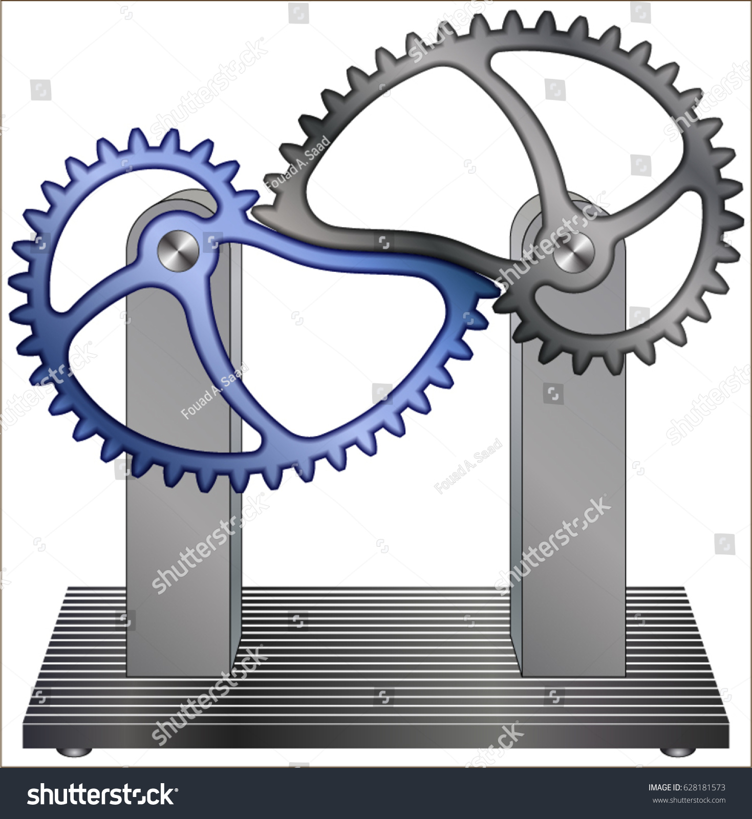 Nautilus Gears Based On Logarithmic Spirals Stock Vector (Royalty Free ...