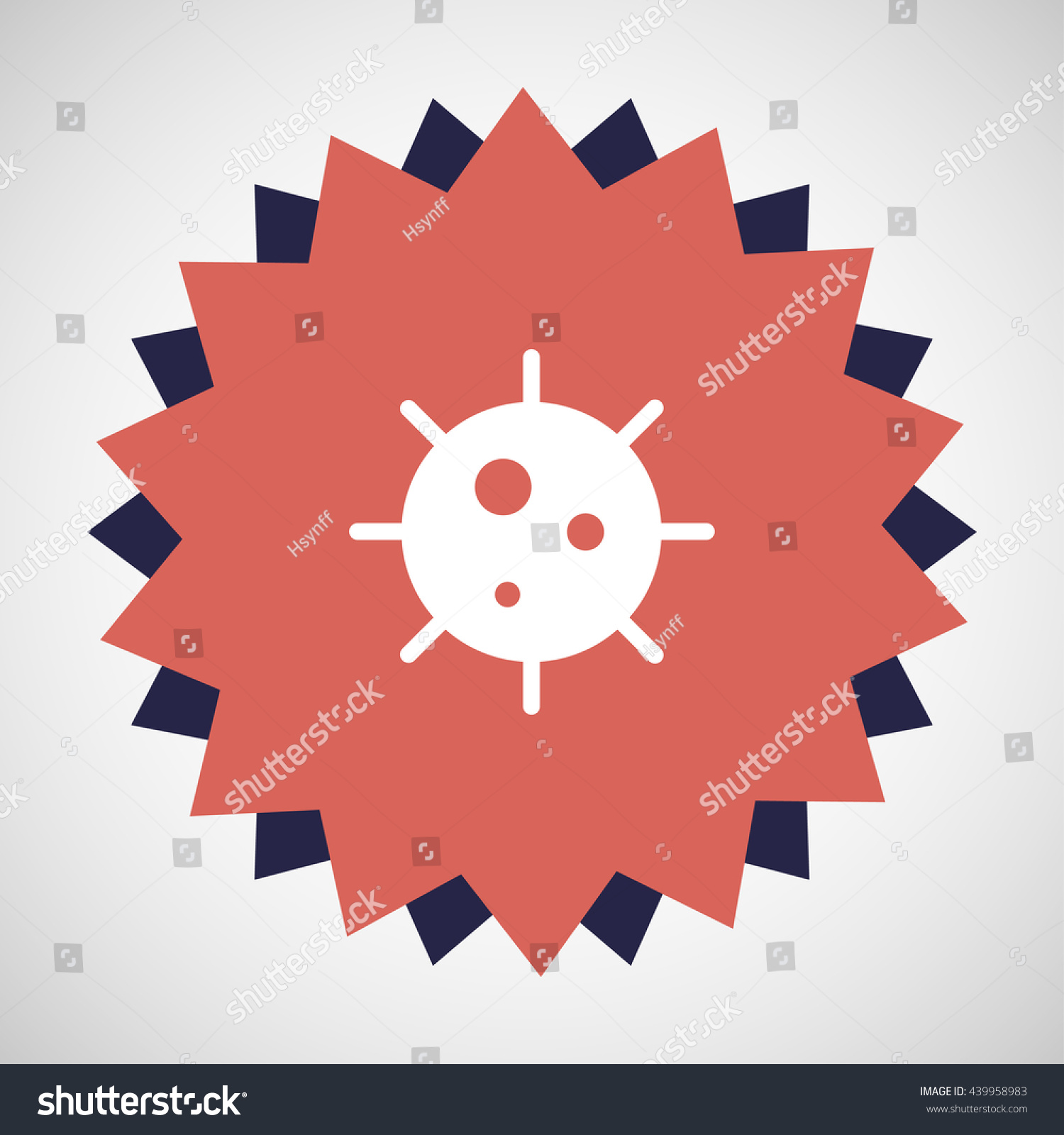 Naval Mine Icon Stock Vector (Royalty Free) 439958983 | Shutterstock