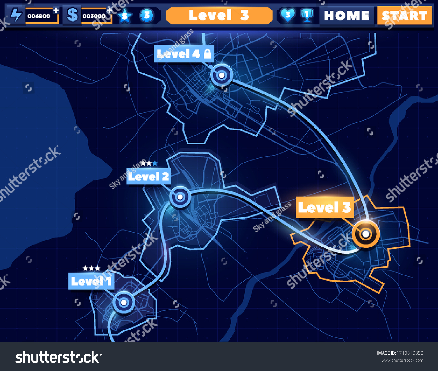 1,425 imágenes de Map game level - Imágenes, fotos y vectores de stock ...