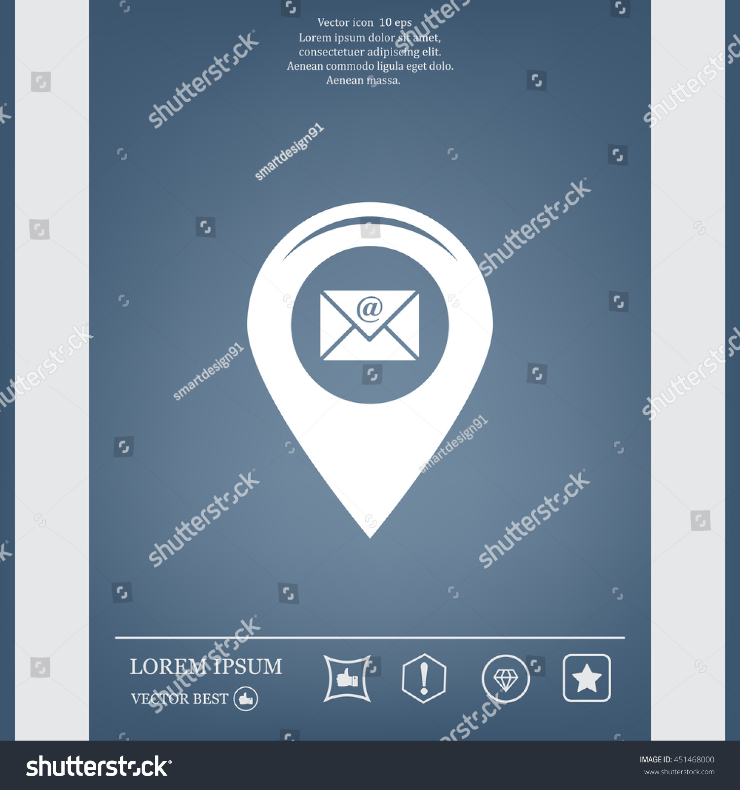 Navigator Guide Itinerary Icon Stock Vector (Royalty Free) 451468000 ...