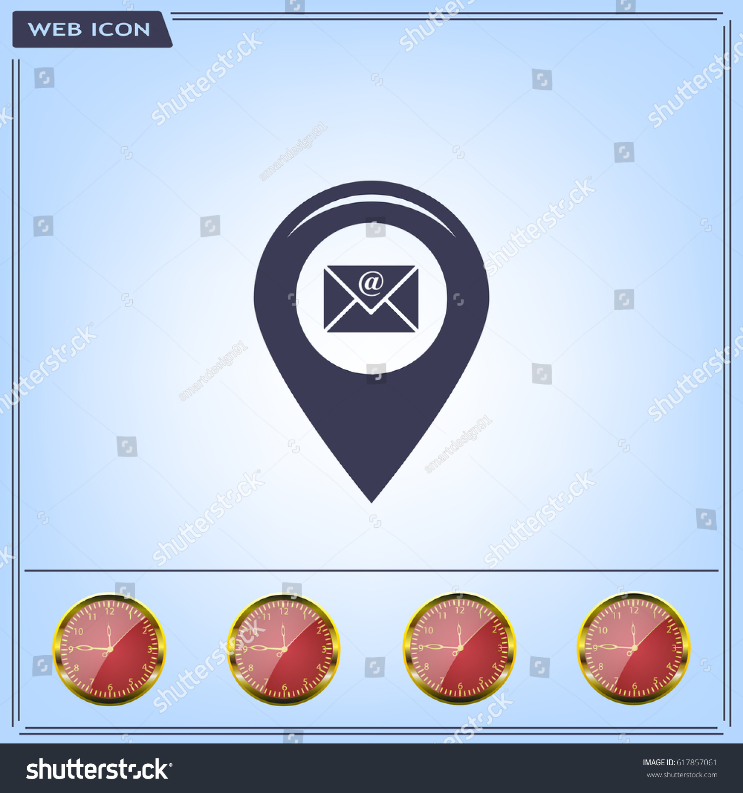 Navigator Guide Itinerary Icon Stock Vector (Royalty Free) 617857061 ...