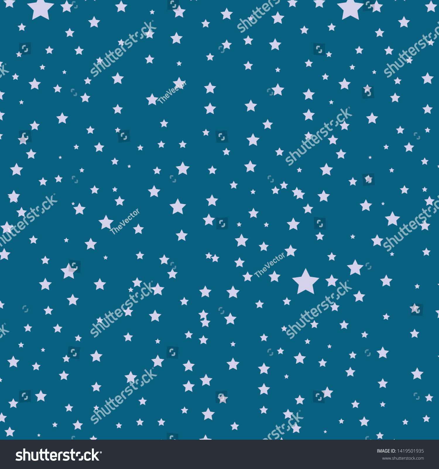 Navy Blue Galaxy Stars Pattern Vector Stock Vector (Royalty Free ...