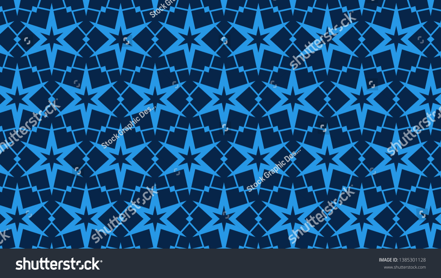 Navy Blue Seamless Star Pattern Vector Stock Vector (Royalty Free ...