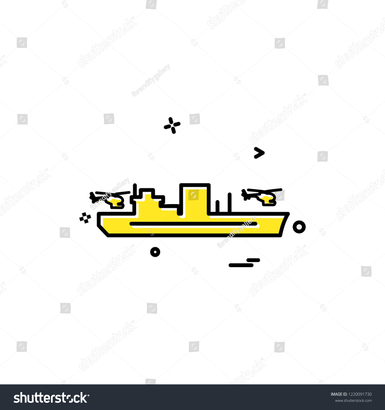 Navy Icons Design Vector Stock Vector (Royalty Free) 1220091730 ...