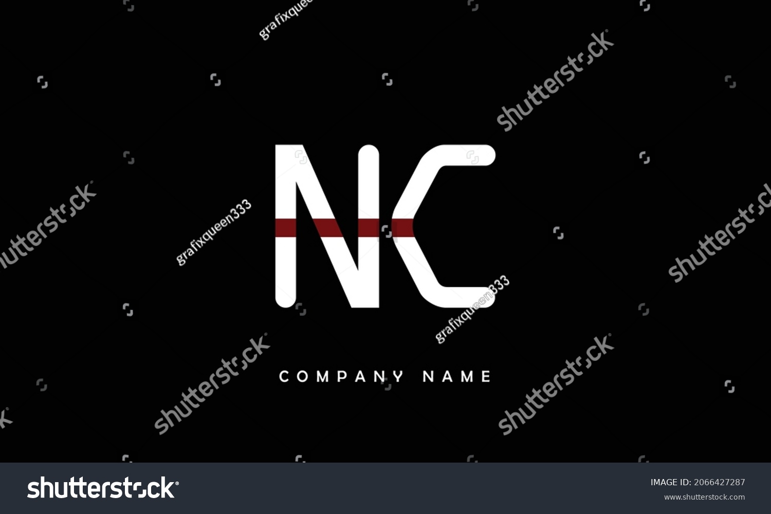 Nc Cn Alphabets Letters Logo Monogram Stock Vector (Royalty Free ...