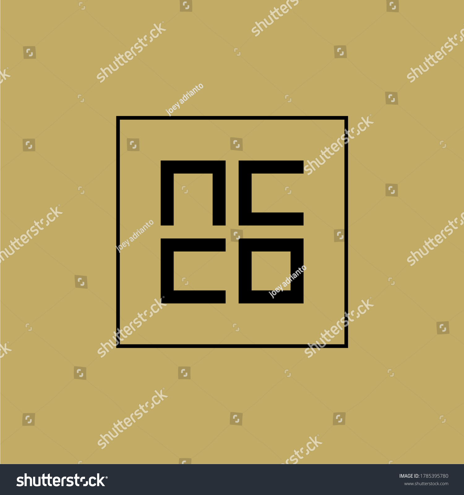Ncco Ncc0 Initial Logo Monogram Can Stock Vector (Royalty Free ...