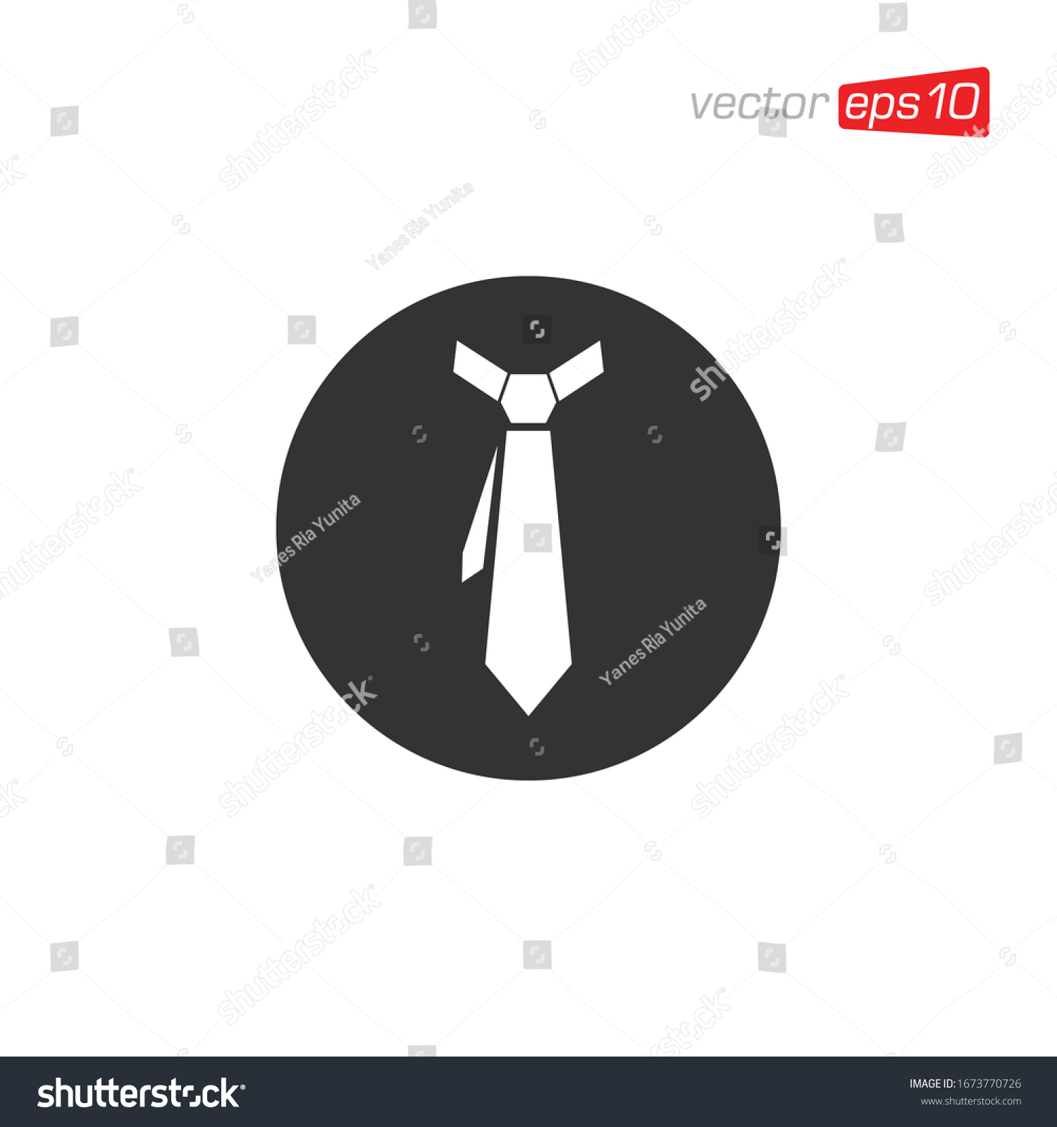 Necktie Icon Logo Design Vector Stock Vector (Royalty Free) 1673770726 ...