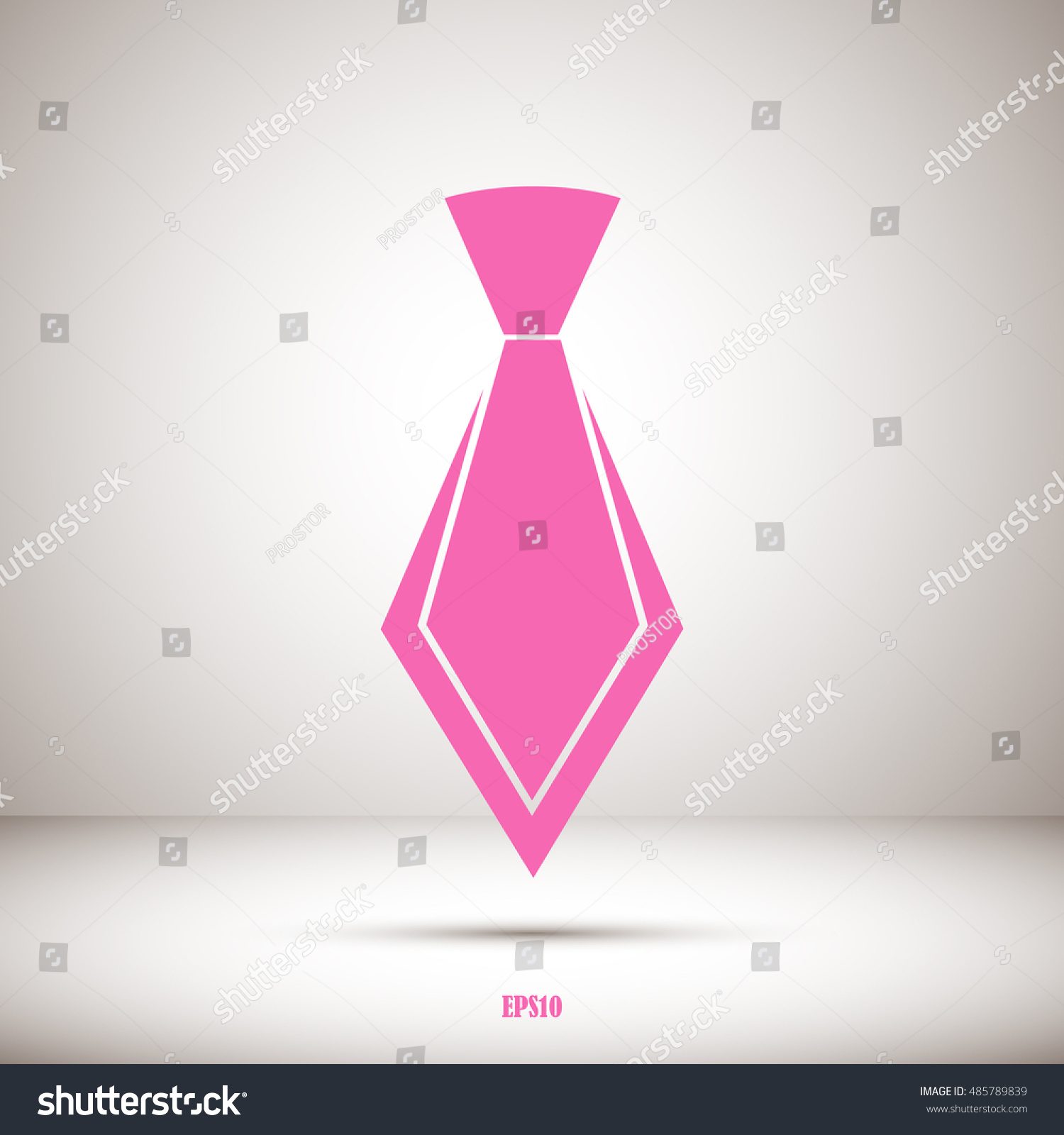 Necktie Vector Illustration Stock Vector (Royalty Free) 485789839 ...