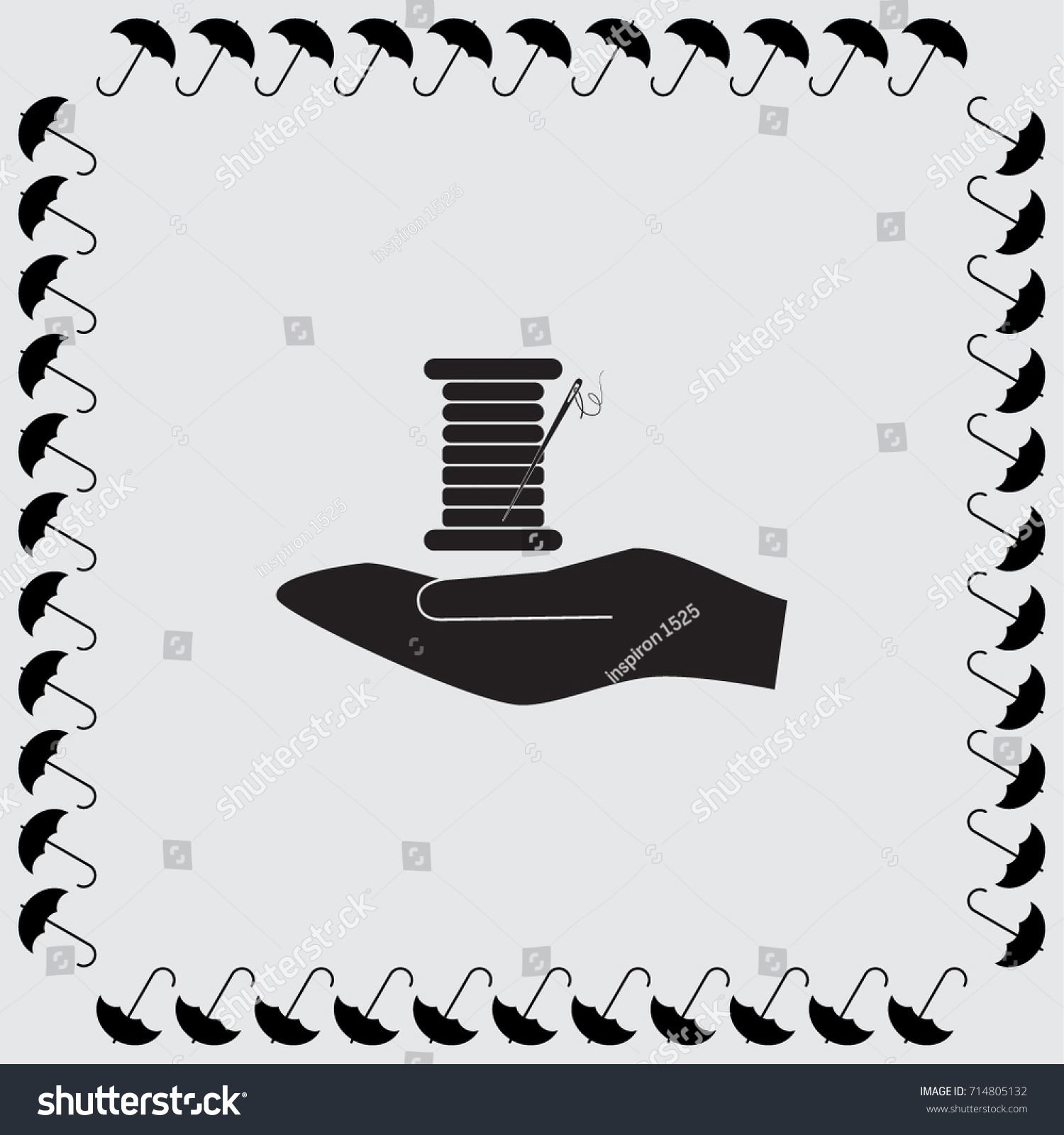 Needle Thread Vector Illustration Stock Vector (Royalty Free) 714805132