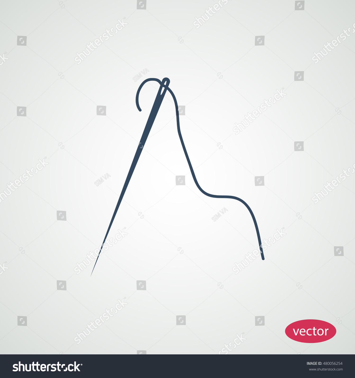 Needle Icon Vector Best Flat Icon Stock Vector (Royalty Free) 480056254 ...