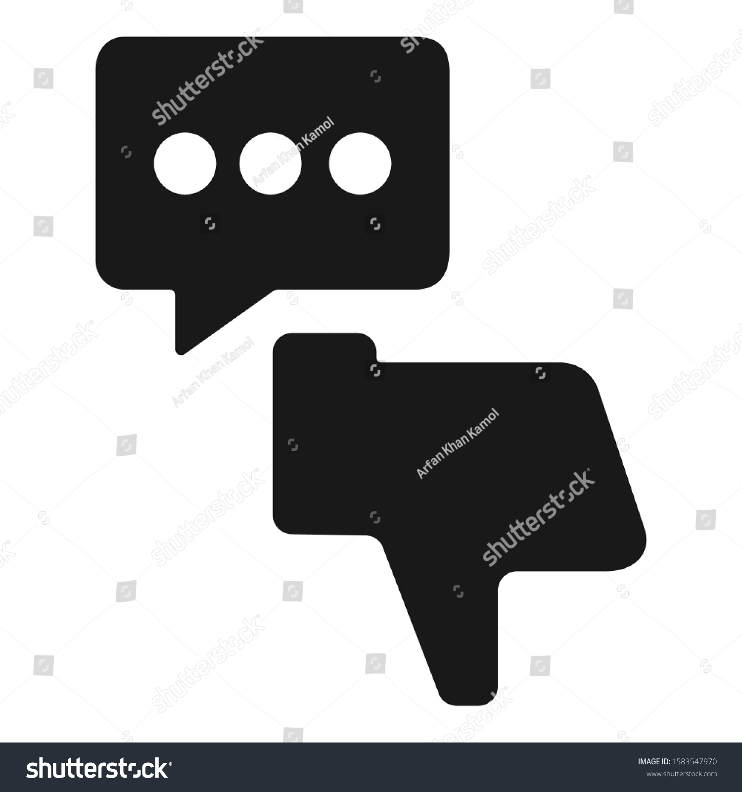 Negative Review Icon Vector Graphics Stock Vector (Royalty Free ...