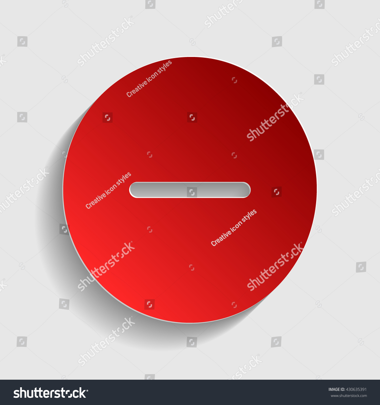 Negative Symbol Illustration Stock Vector (Royalty Free) 430635391
