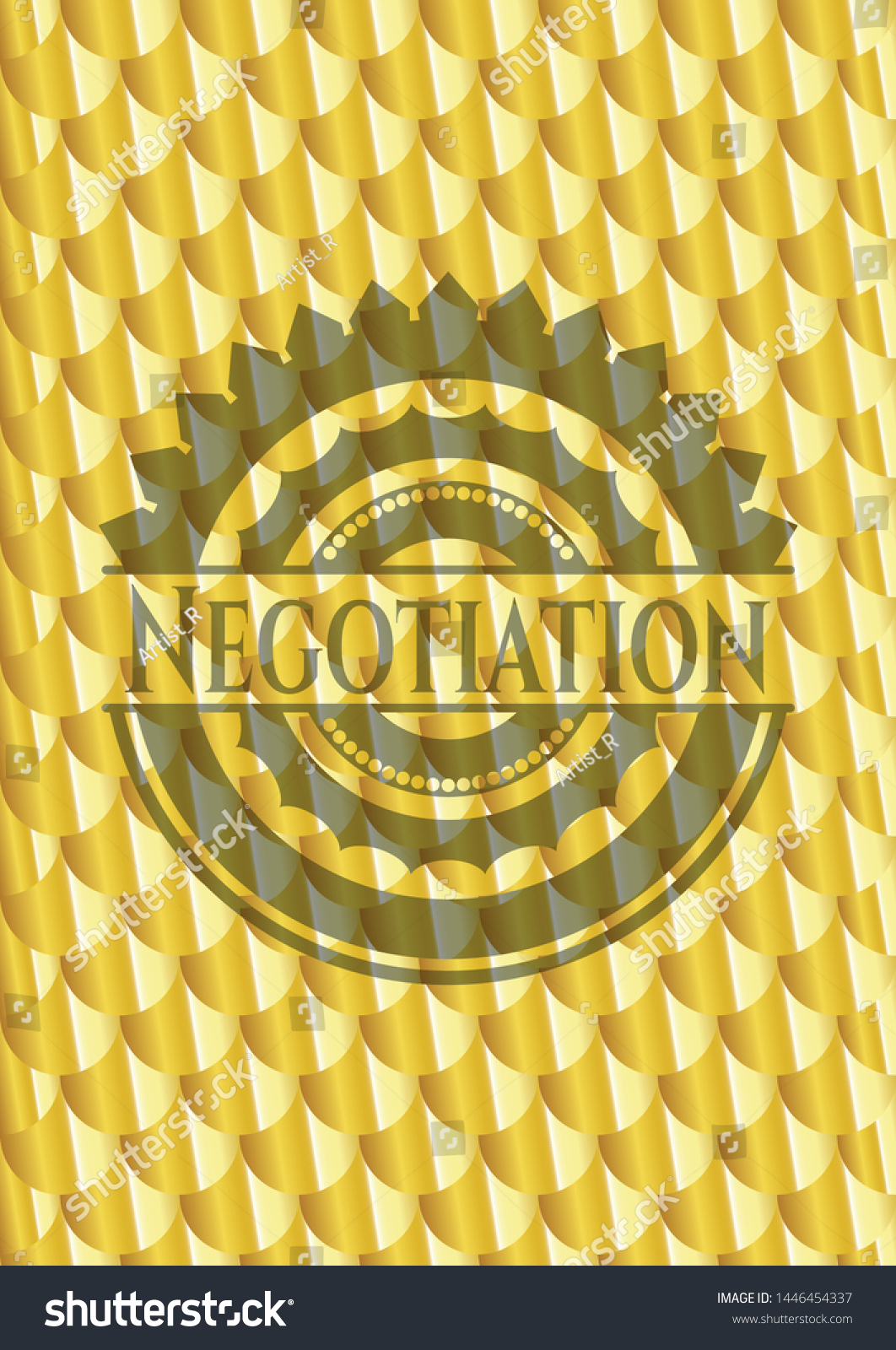 Negotiation Shiny Golden Badge Scales Pattern Stock Vector (Royalty ... Negotiation Shiny Golden Badge Scales Pattern Stock Vector (Royalty ...
