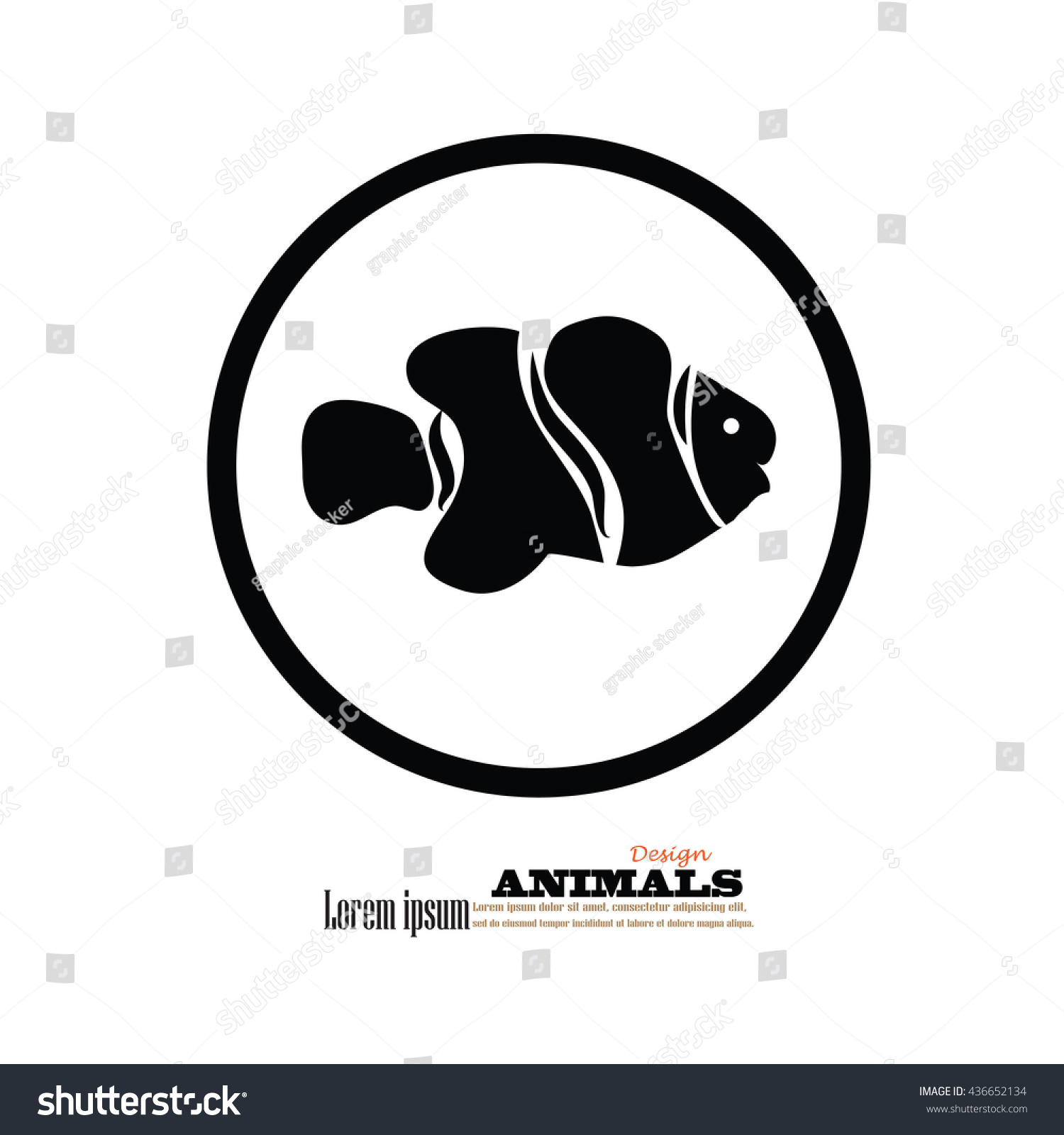 Nemo Fishbeautiful Fish Vector Illustration Stock Vector (Royalty Free ...