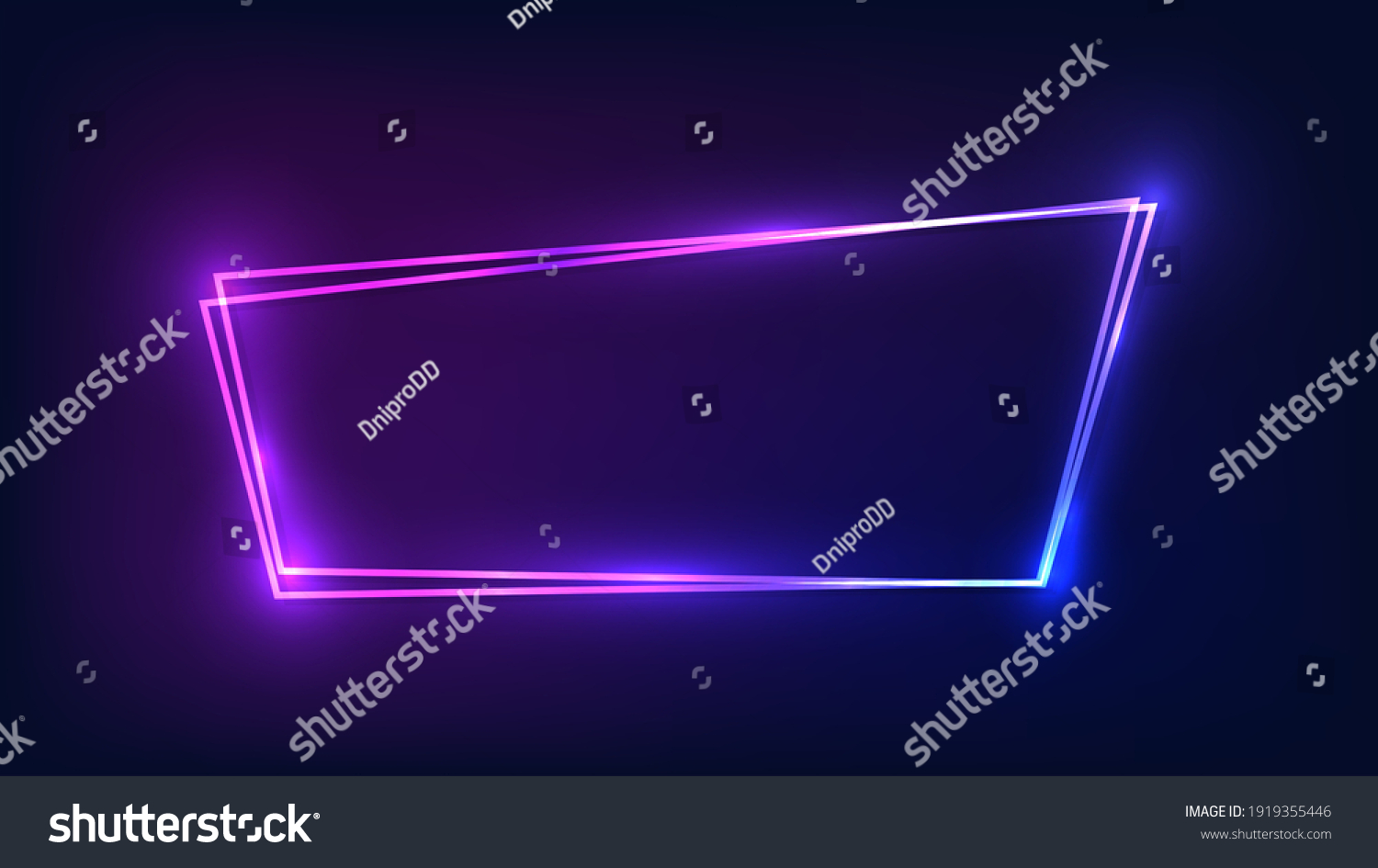 Neon Double Frame Shining Effects On: เวกเตอร์สต็อก (ปลอดค่าลิขสิทธิ์ ...