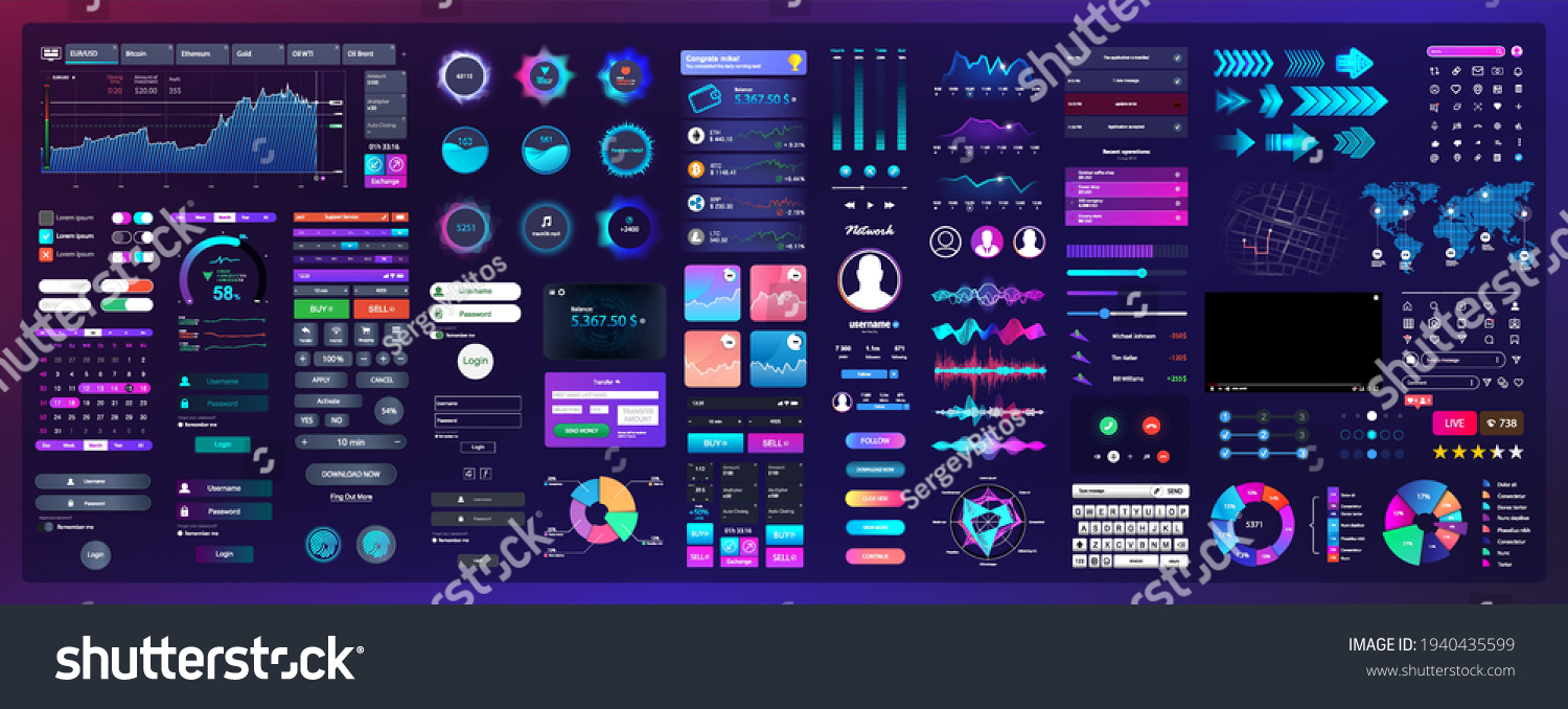 75,622 Ui dark Images, Stock Photos & Vectors | Shutterstock