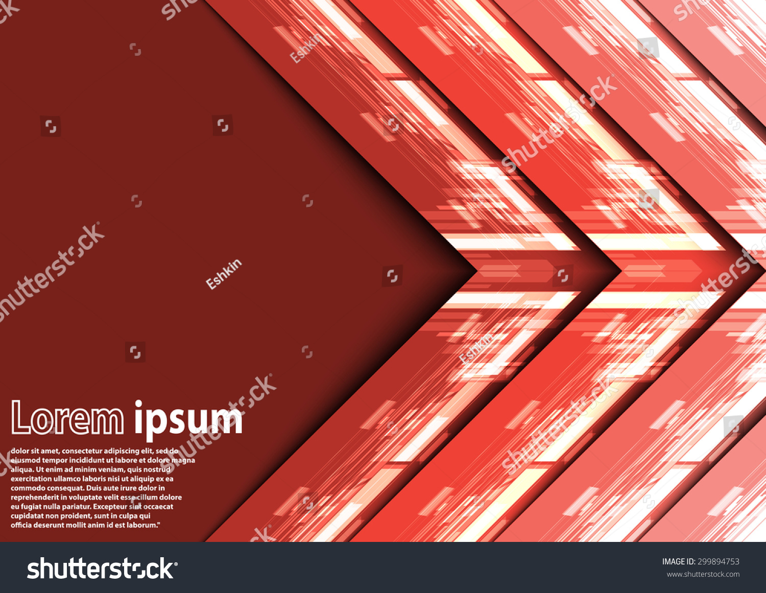 Neon Red Arrow Abstract Background Vector Stock Vector (Royalty Free ...