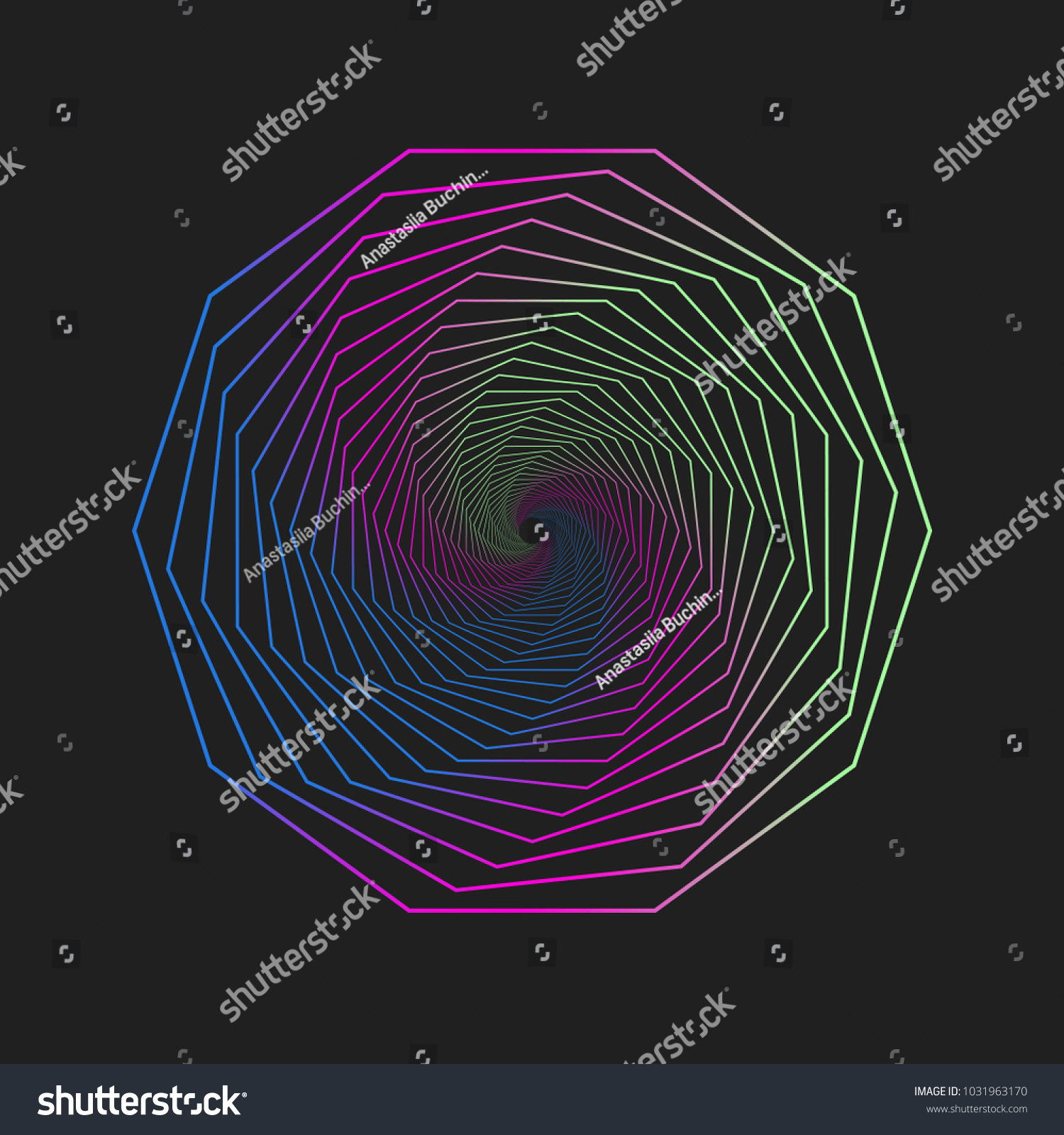 Neon Simple Shapes Bright Linear Stock Vector (Royalty Free) 1031963170 ...