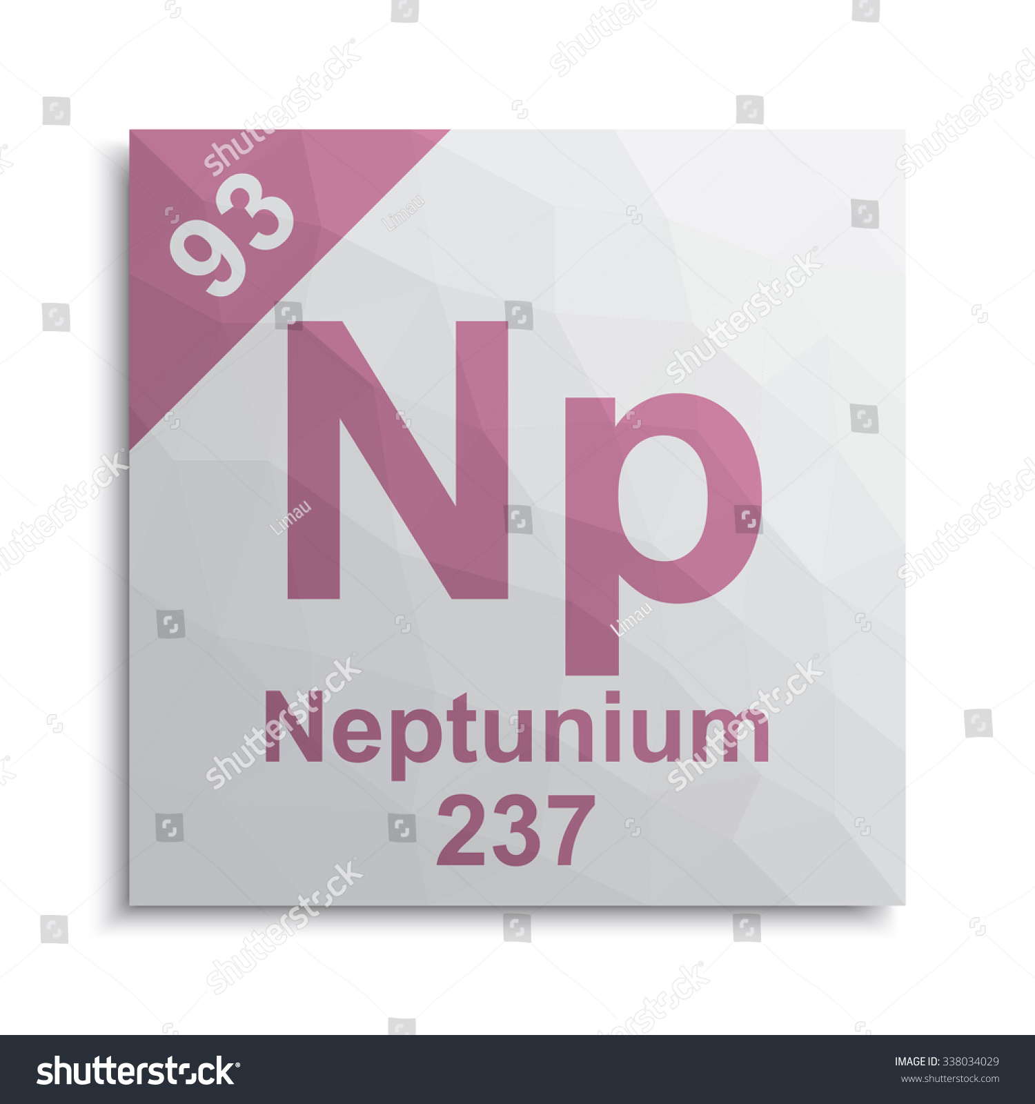 Neptunium Element Periodic Table Stock Vector (Royalty Free) 338034029 ...