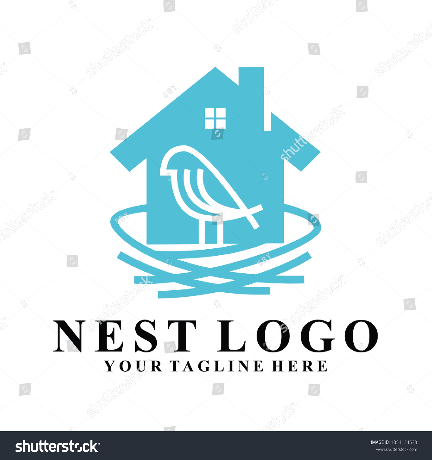 Nest Logo Design Inspirations: เวกเตอร์สต็อก (ปลอดค่าลิขสิทธิ์ ...