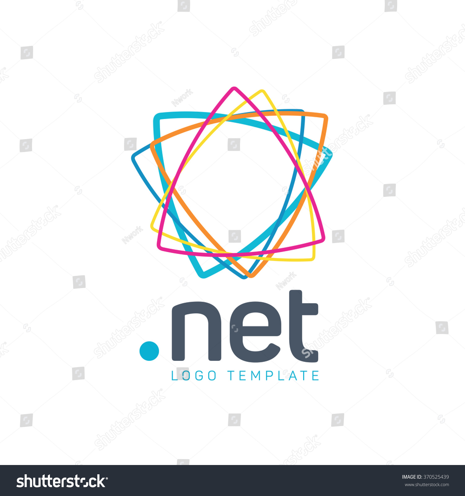 Logo de la red. Logotipo de: vector de stock (libre de regalías ...