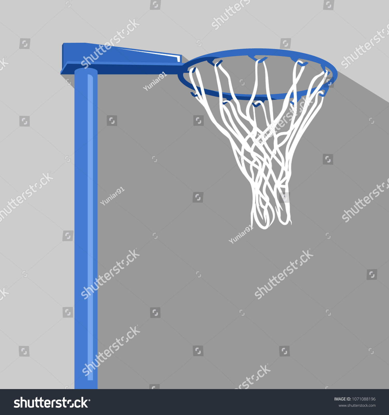Netball Hoops Vector Illustration: vector de stock (libre de regalías ...
