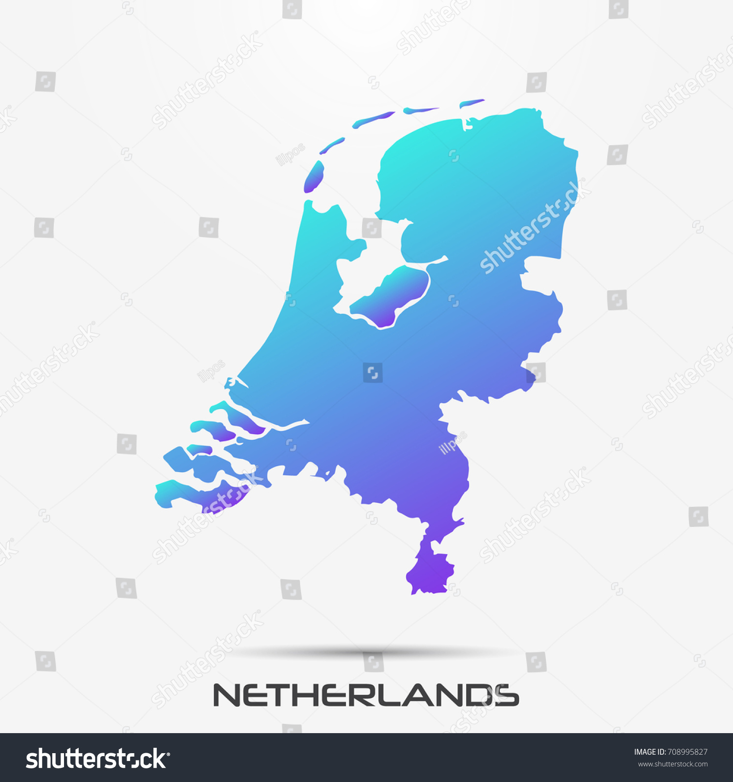 Netherlandsholland Mapborder Purpleturquoise Gradient Vector ... Netherlandsholland Mapborder Purpleturquoise Gradient Vector ...