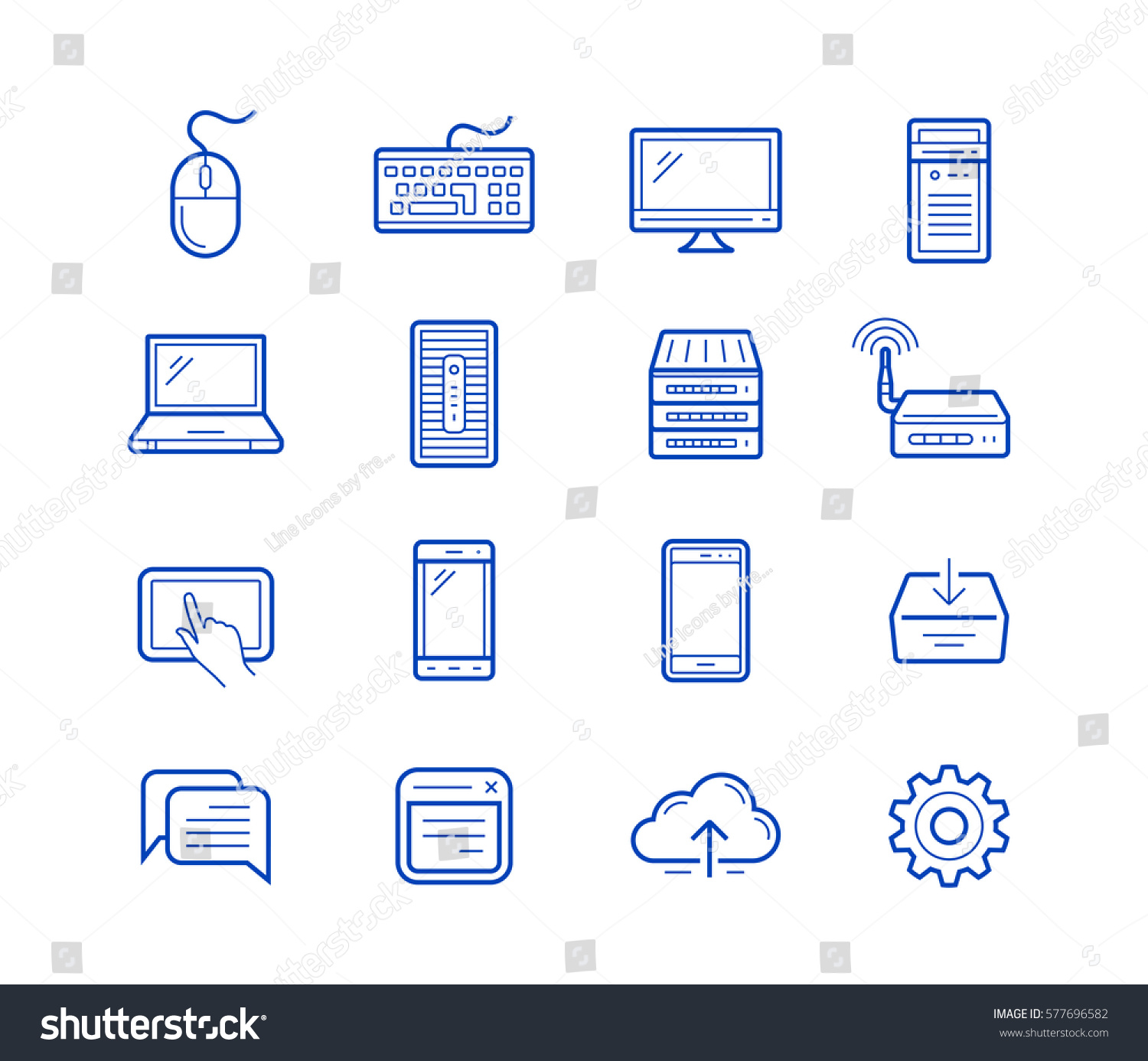 Network Mobile Devices Network Connections Simplus Stock Vector ...