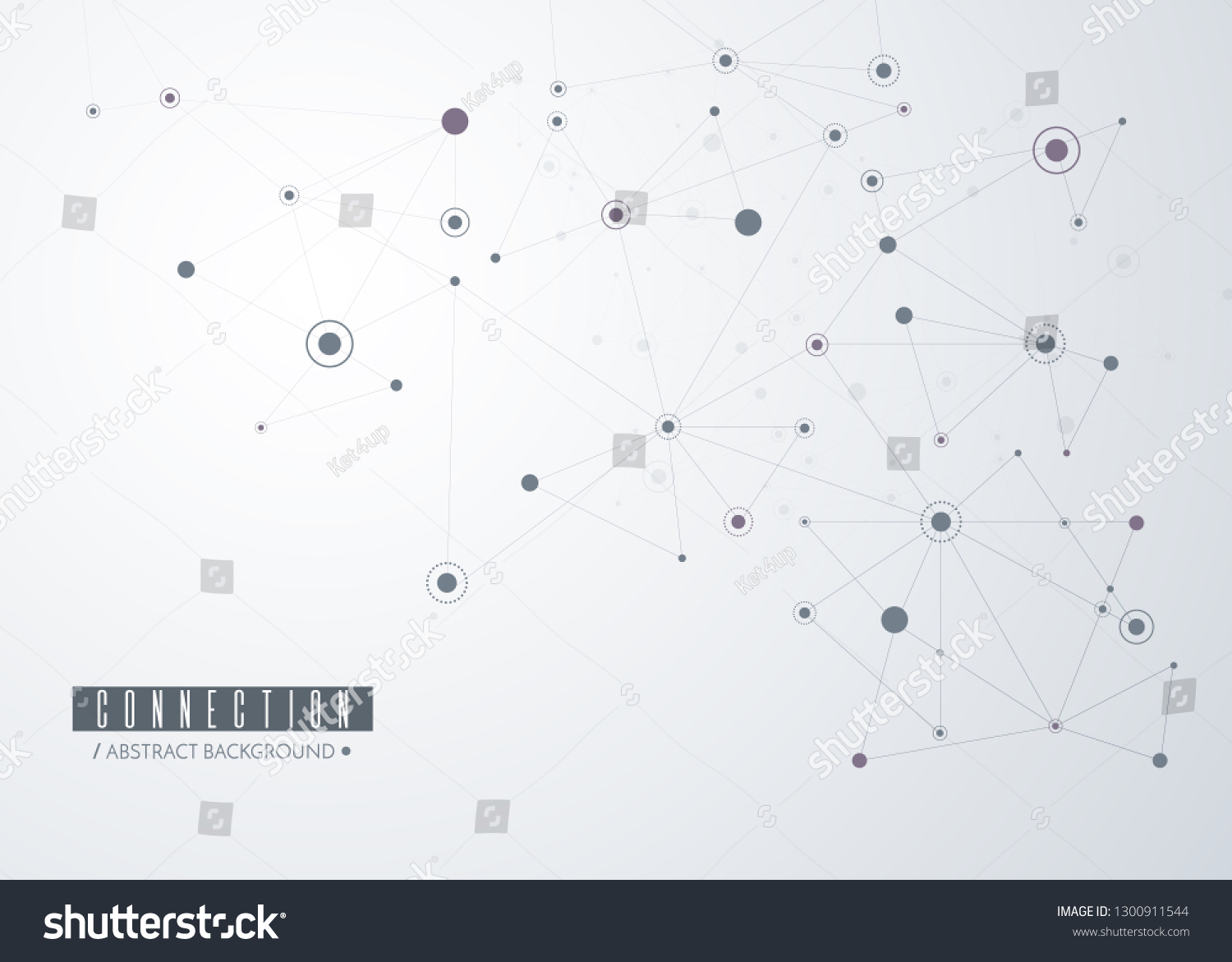 Network Concept Connection Background Connected Lines Stock Vector ...
