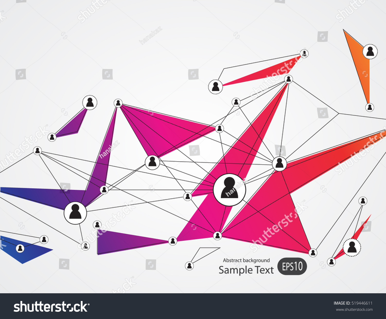 Network Concept Design Technology Connection Background Stock Vector ...