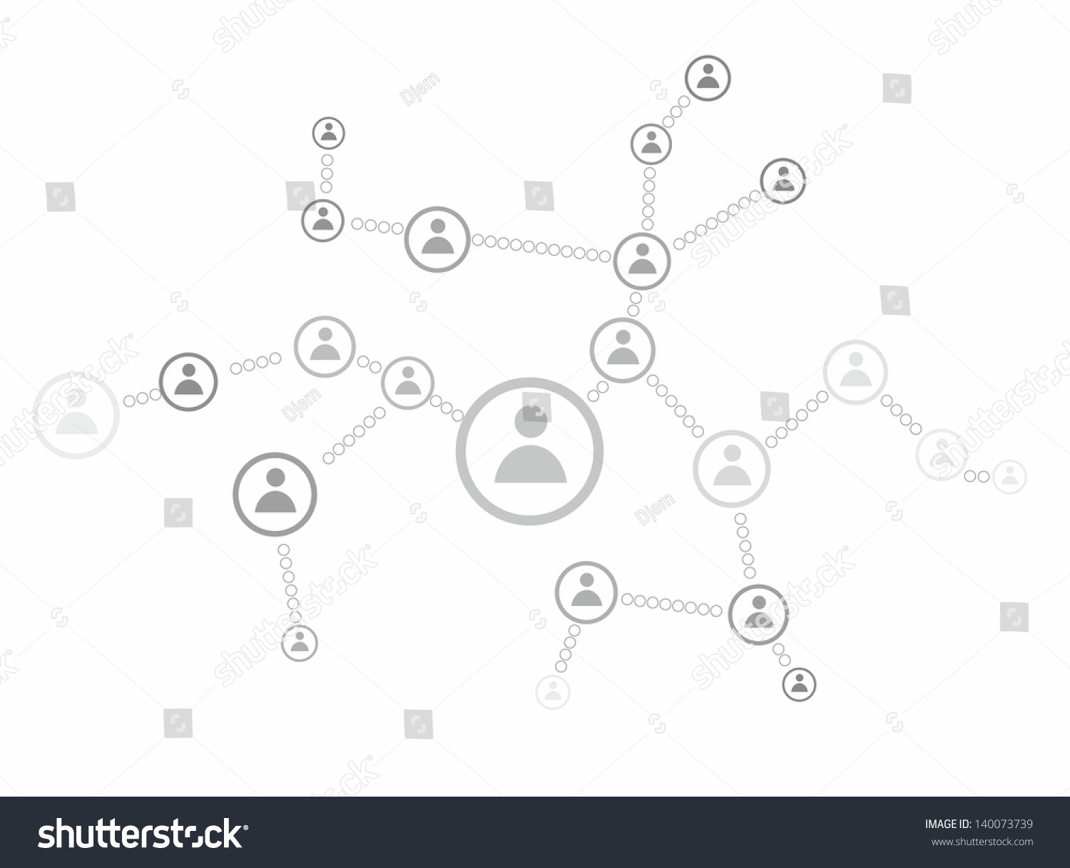 Network Concept Vector Illustration Stock Vector (Royalty Free) 140073739
