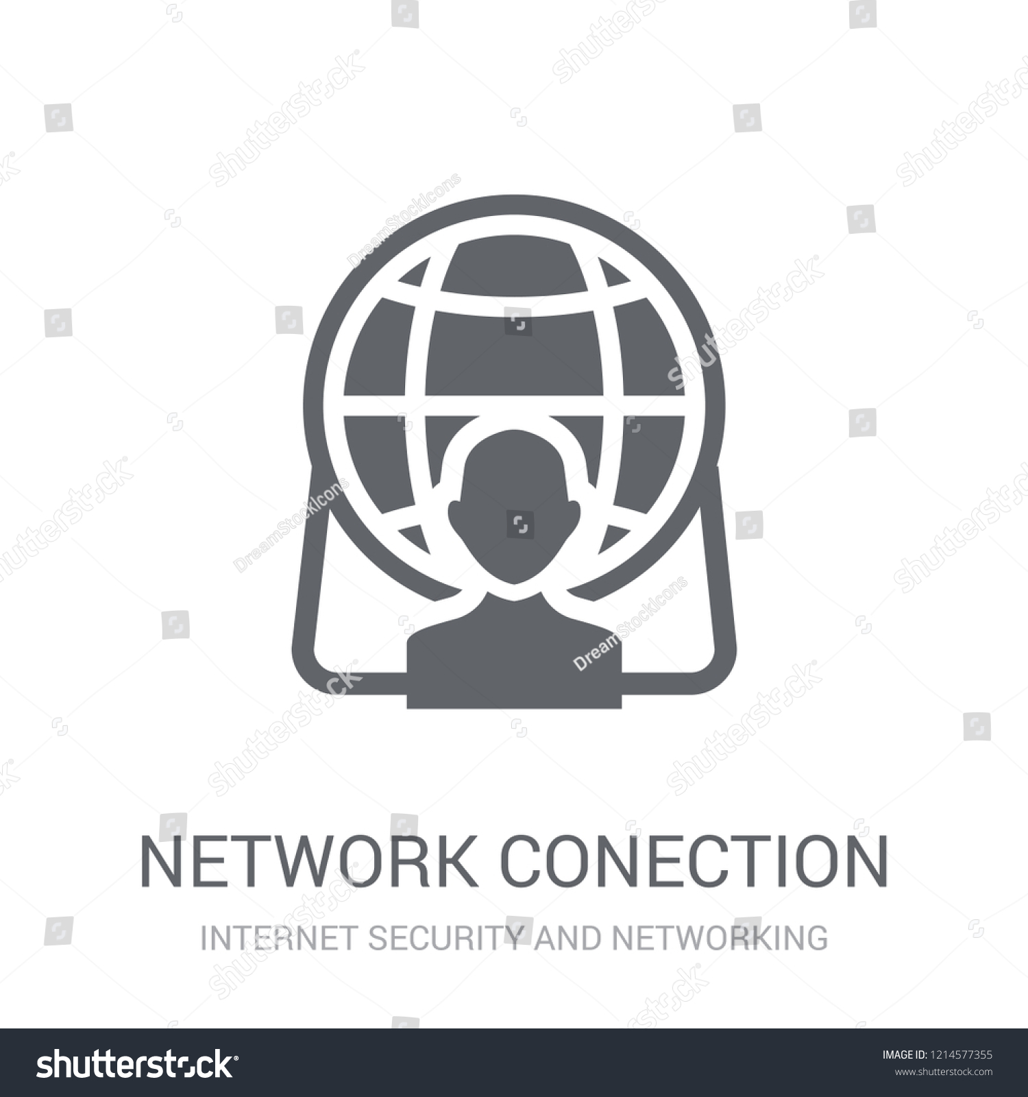 Network Conection Icon Trendy Network Conection: vector de stock (libre ...