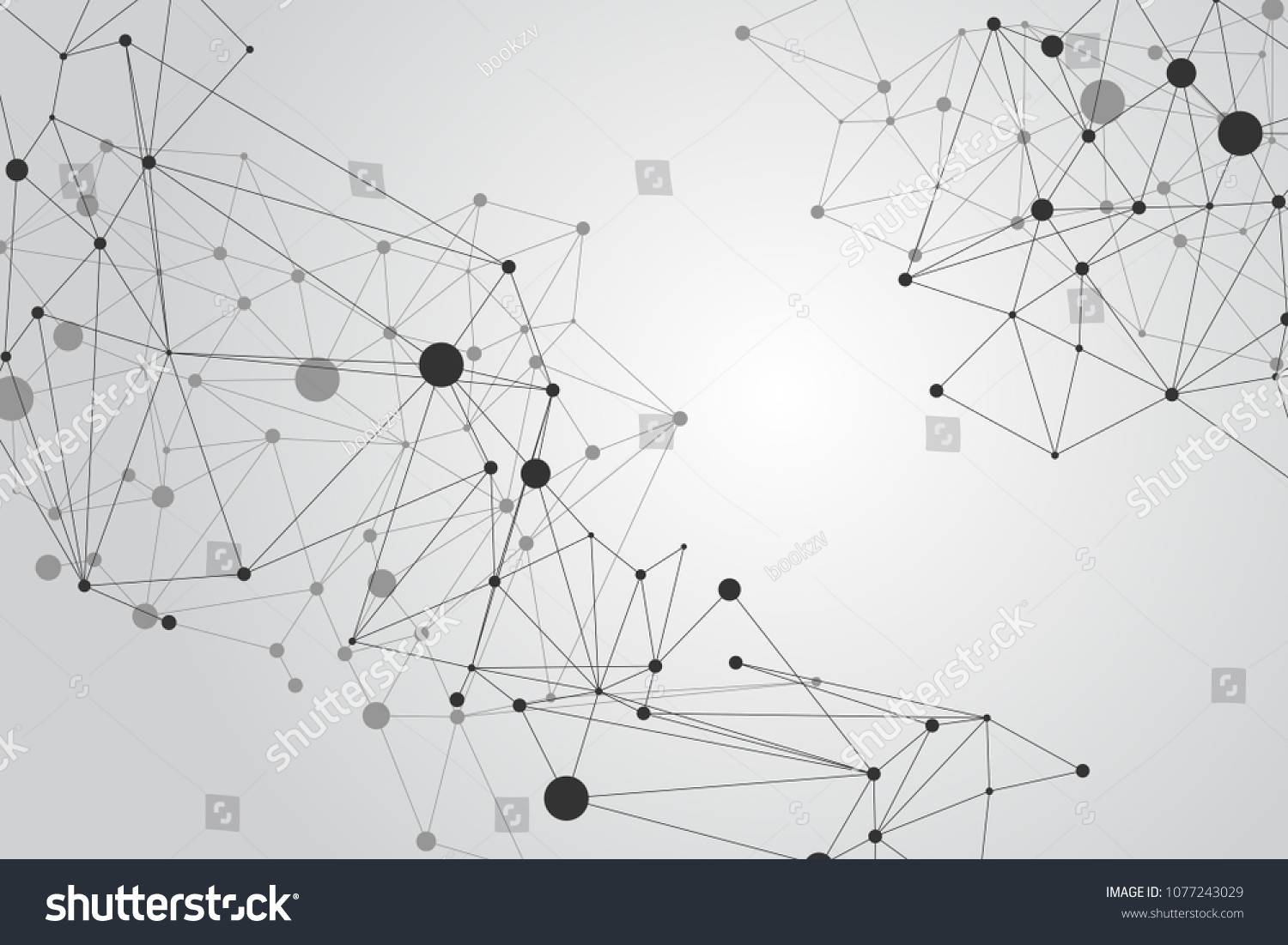 Network Connecting Dot Polygon Background On Stock Vector (Royalty Free ...
