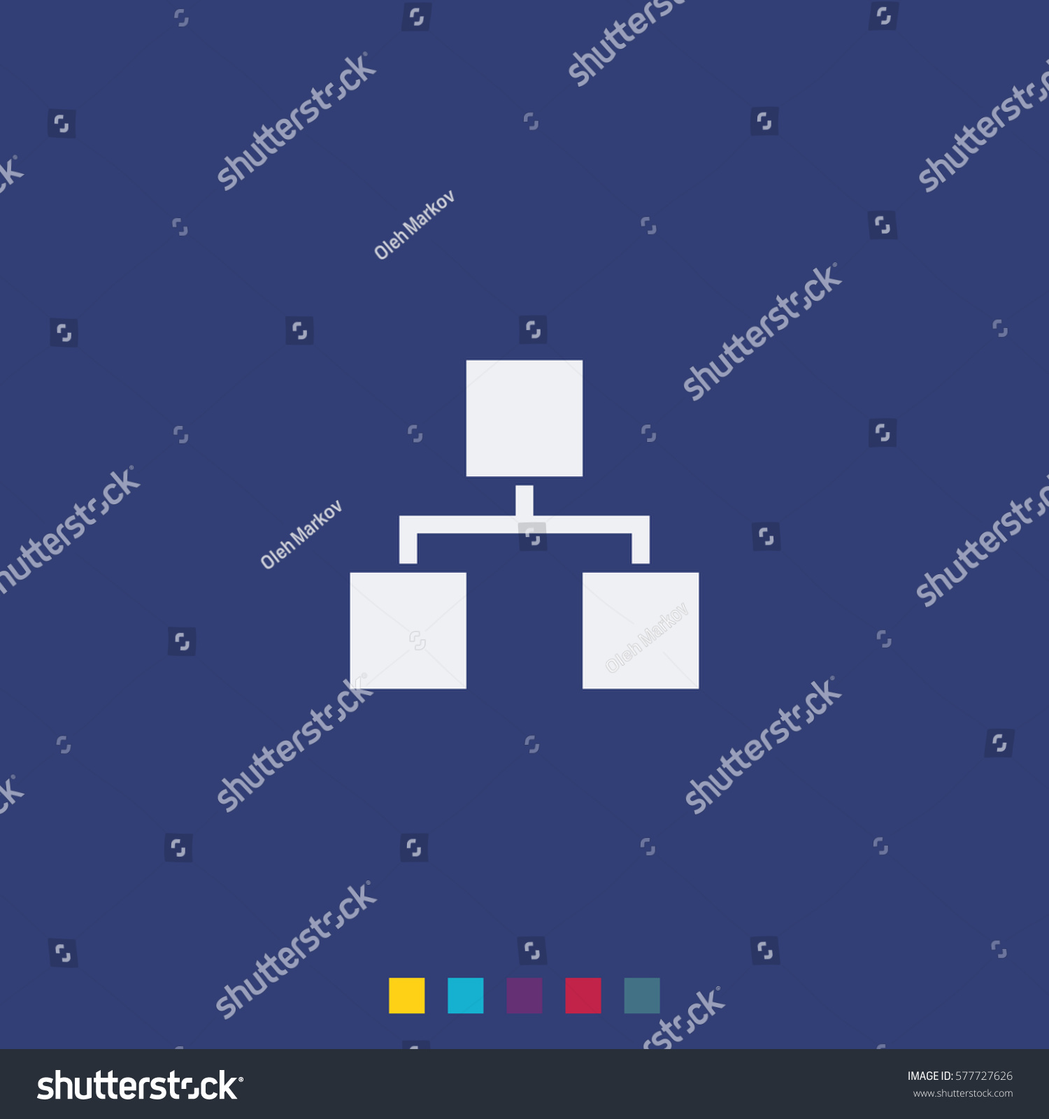 Network Connections Icon Simple Flat Illustration Stock Vector (Royalty ...
