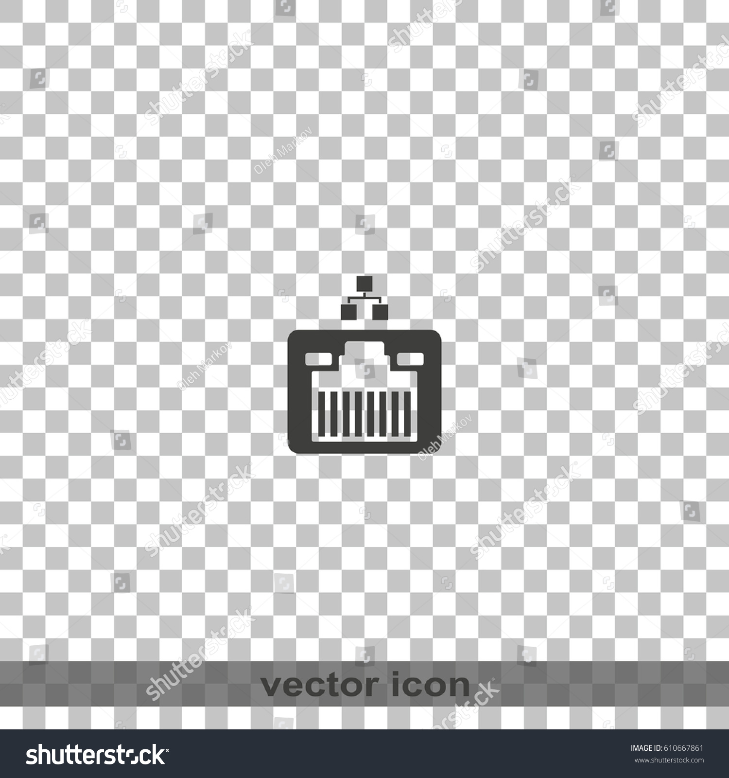Network Socket Icon Lan Illustration Network Stock Vector (Royalty Free ...