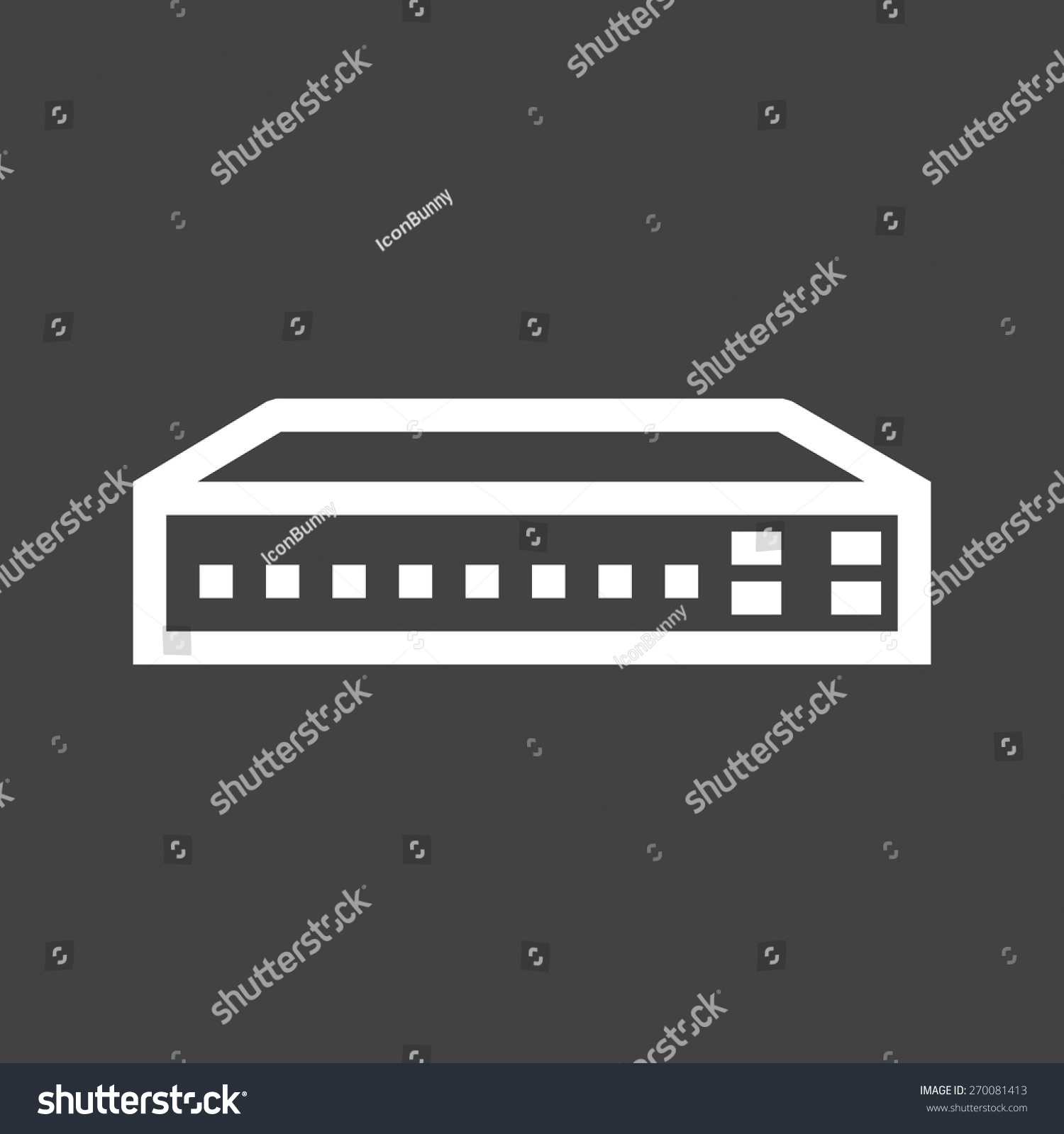Networking Switch Network Router Icon Vector Stock Vector (Royalty Free ...
