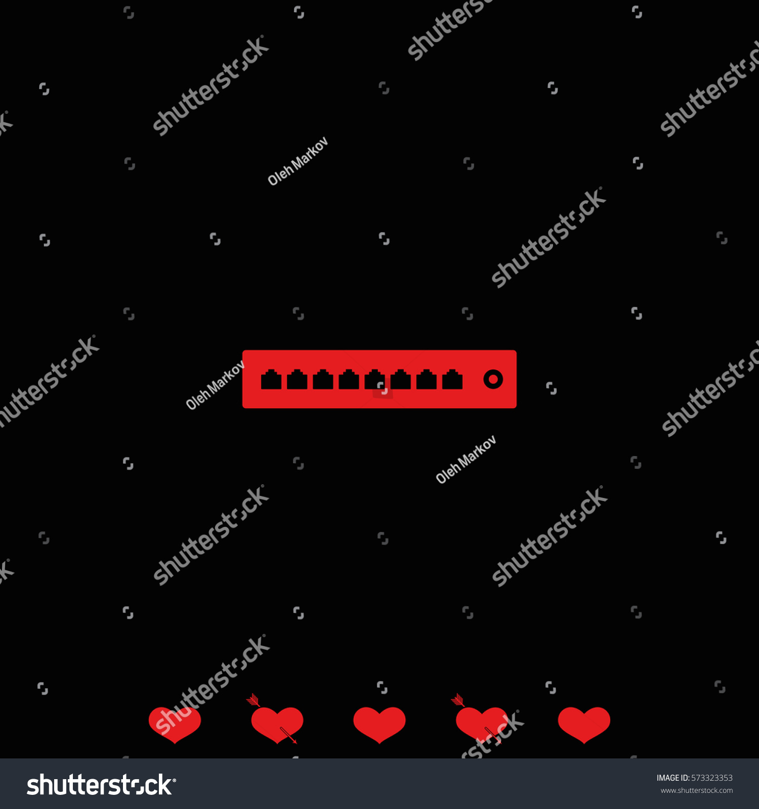 Networking Switch Router Icon Stock Vector (Royalty Free) 573323353 ...