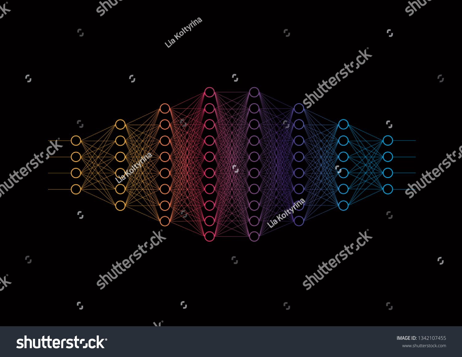 Neural Network Diagram Input Output Data Stock Vector (Royalty Free ... Neural Network Diagram Input Output Data Stock Vector (Royalty Free ...