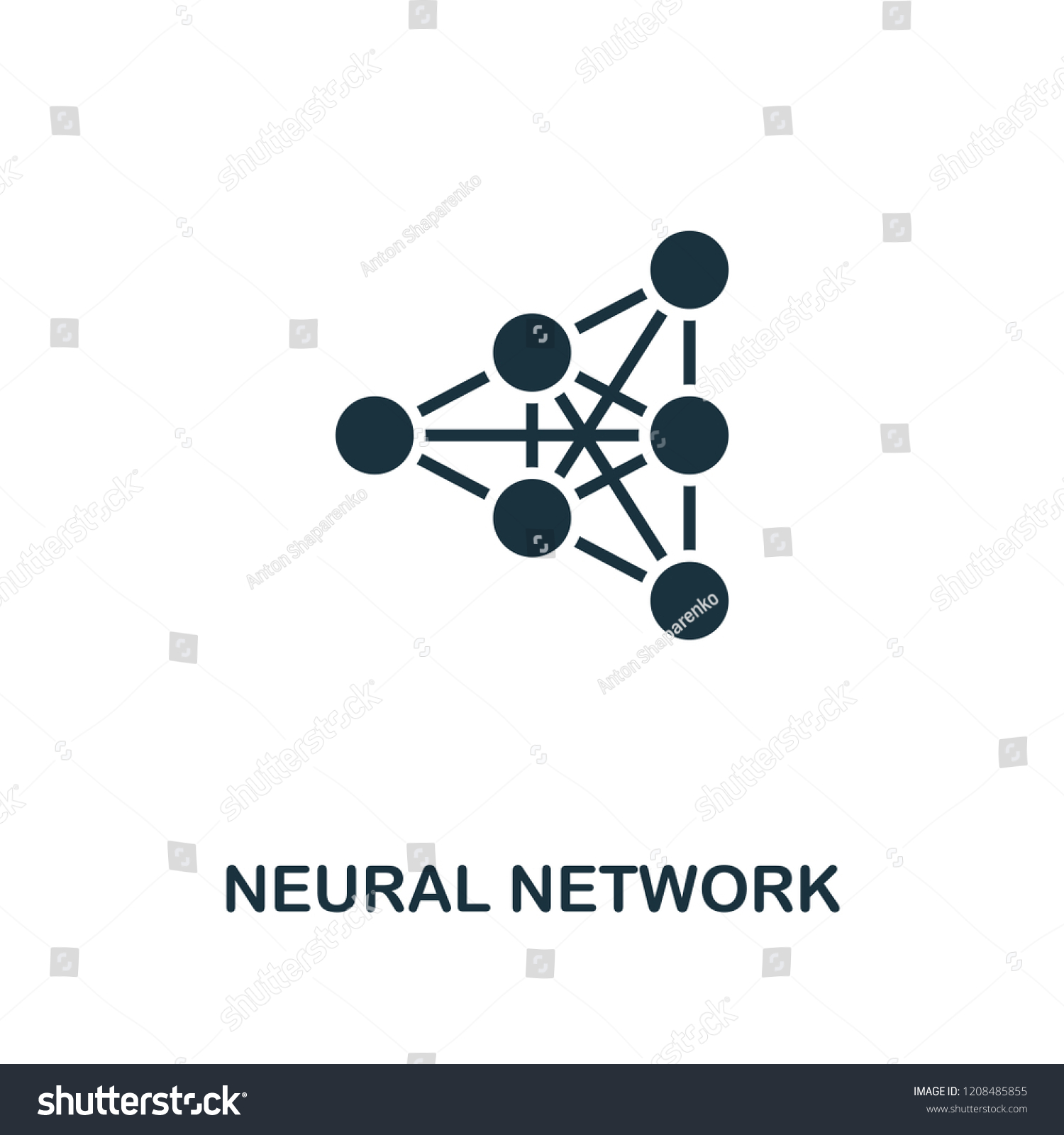 Neural Network Icon Premium Style Design Stock Vector (Royalty Free ...