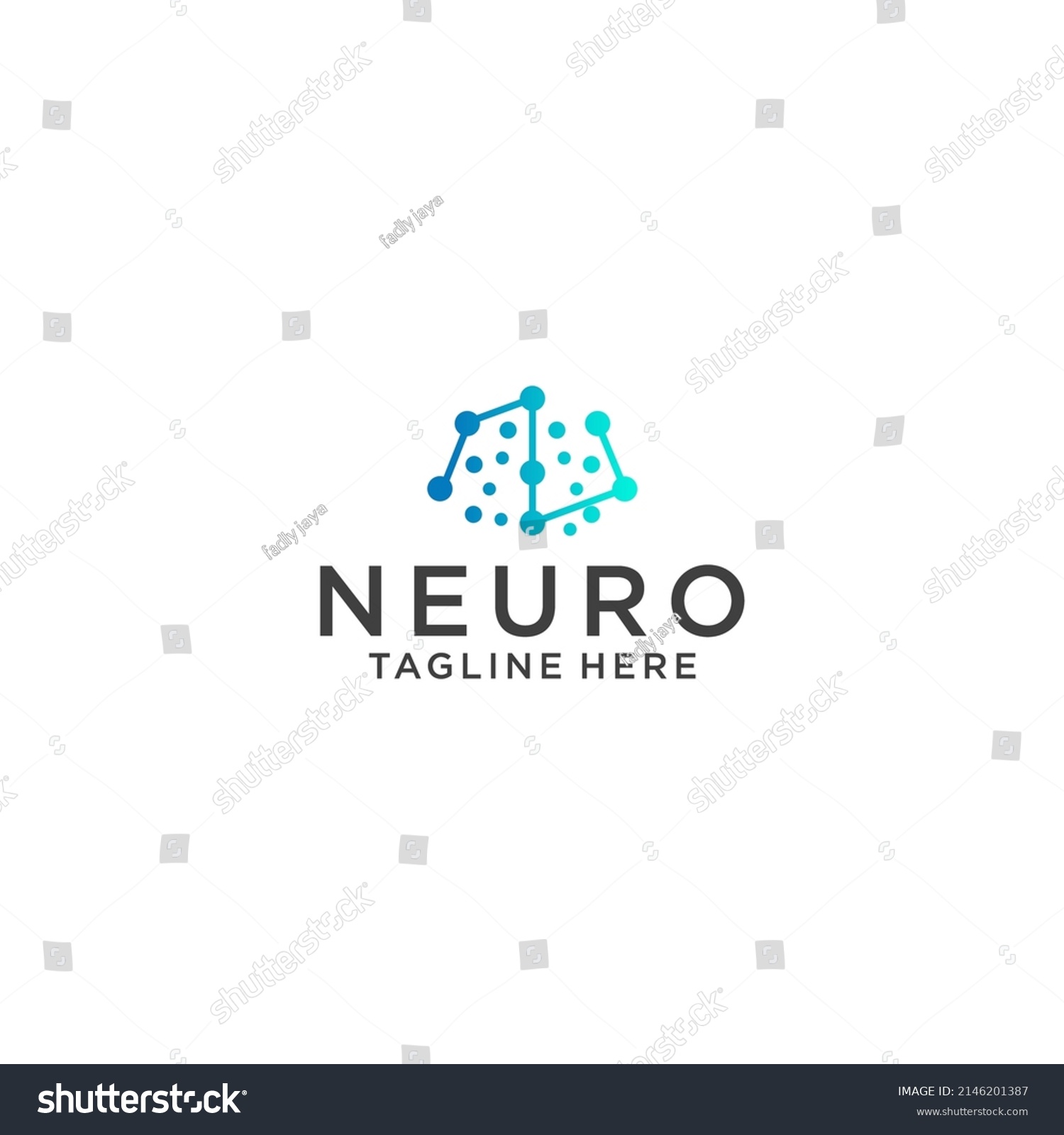 Neuro Logo Icon Design Vector Template Stock Vector (Royalty Free ...