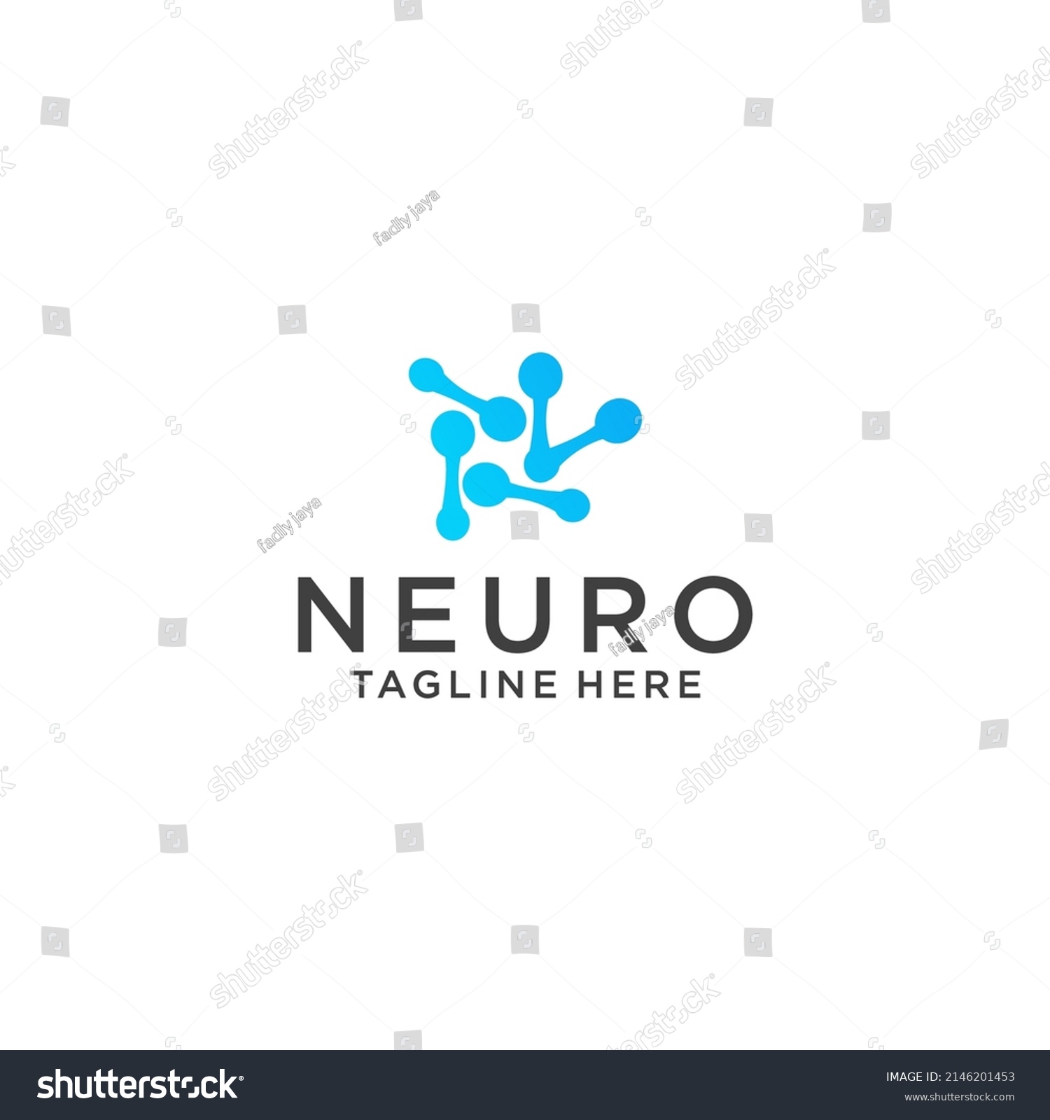 Neuro Logo Icon Design Vector Template Stock Vector (Royalty Free ...