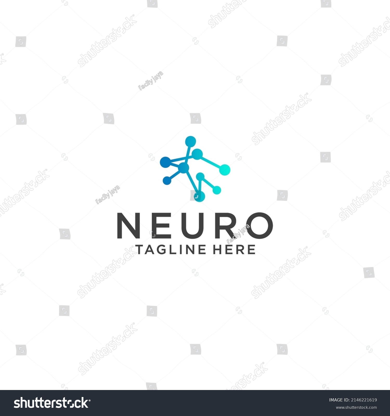 Neuro Logo Icon Design Vector Template Stock Vector (Royalty Free ...
