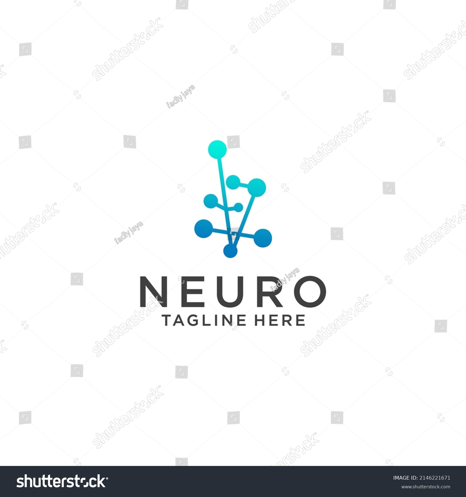 Neuro Logo Icon Design Vector Template Stock Vector (Royalty Free ...