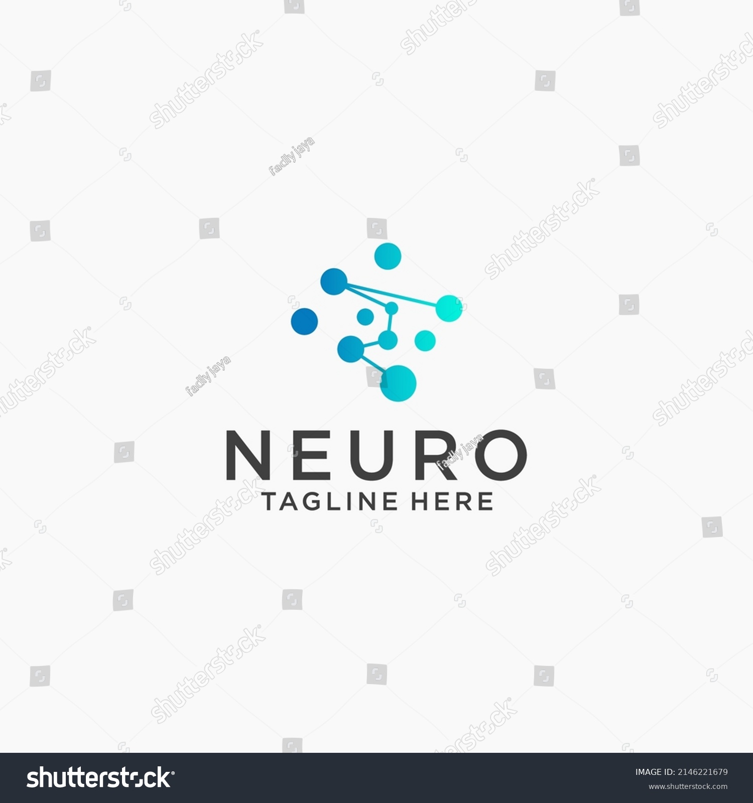Neuro Logo Icon Design Vector Template Stock Vector (Royalty Free ...