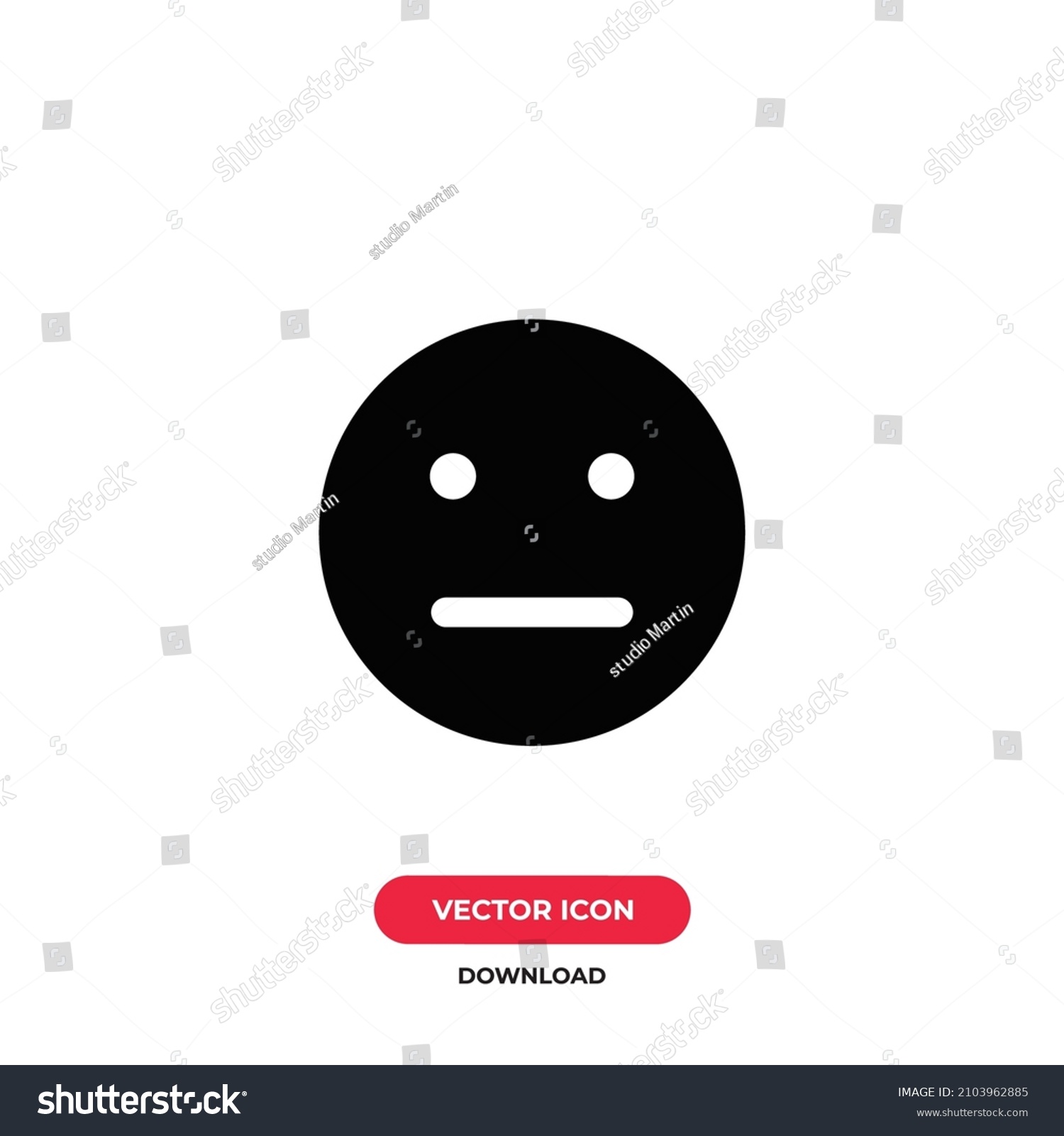 Neutral Icon Vector Neutral Sign Stock Vector (Royalty Free) 2103962885 ...