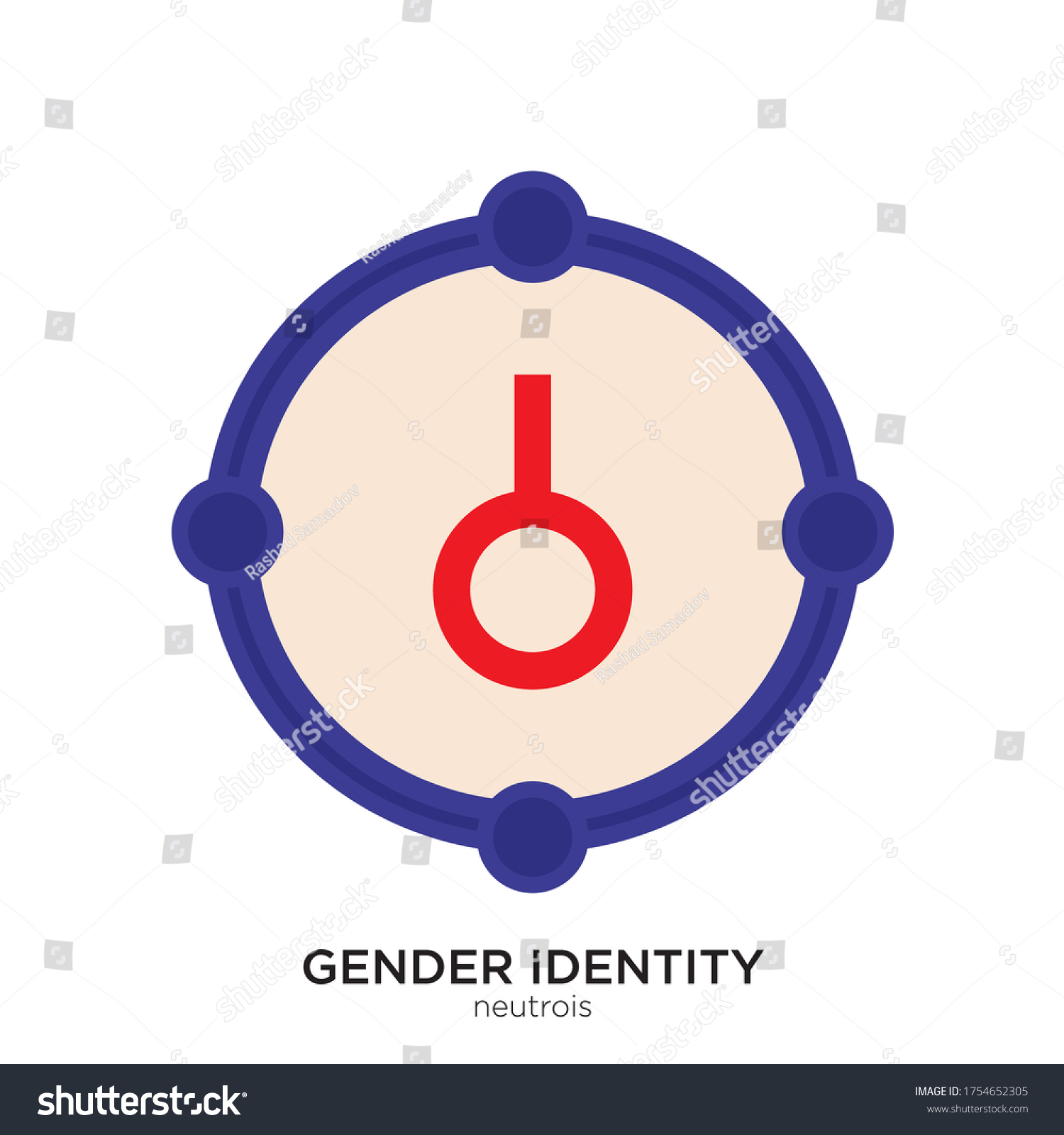 Neutrois Vector Illustration Flat Design Stock Vector (Royalty Free ...
